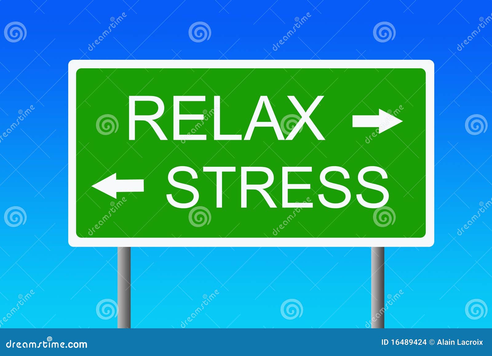 Spanning Tegenover Ontspanning Stock Illustratie - Illustration of druk ...