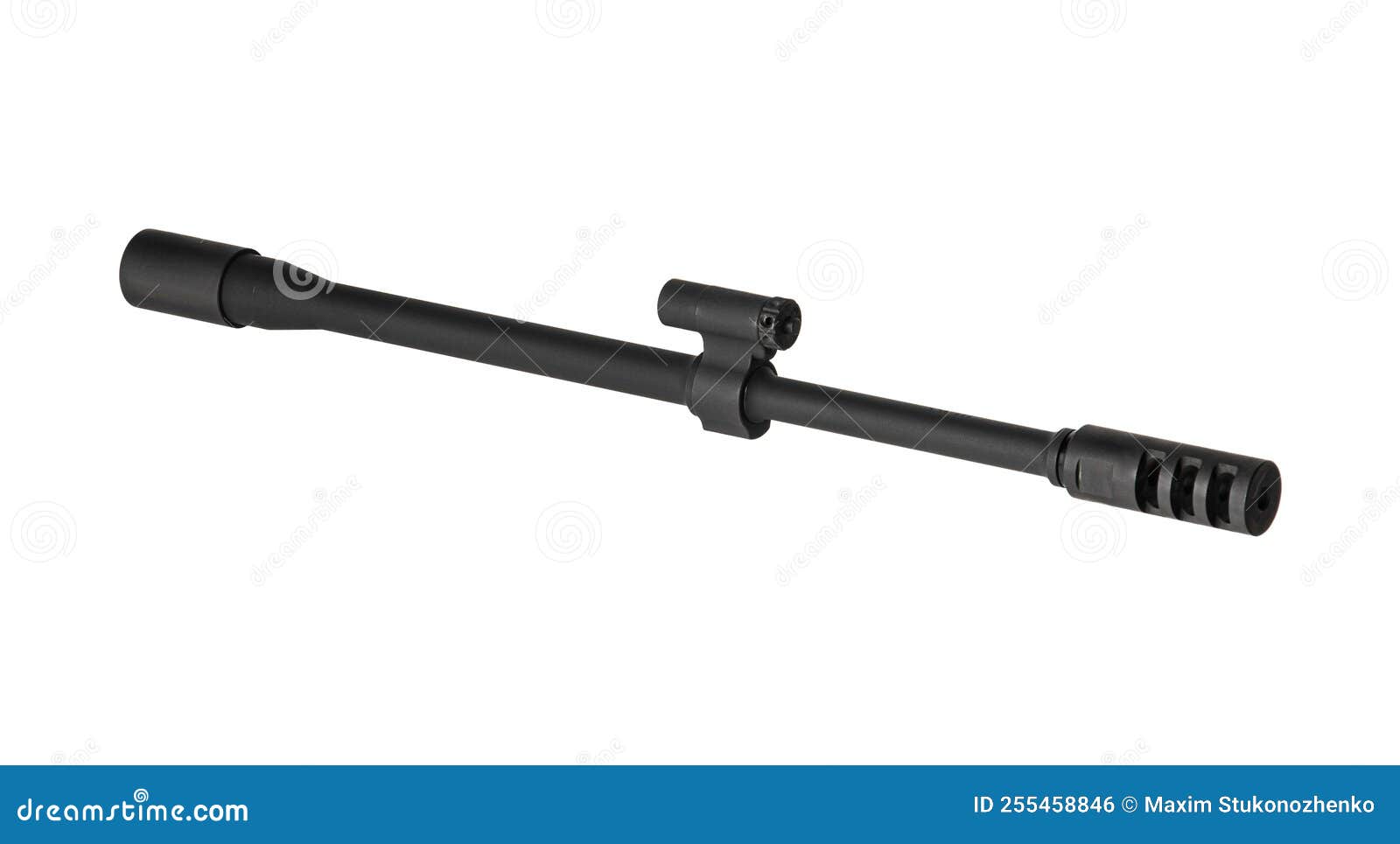 Spare Interchangeable Barrel for Automatic Carbine. Isolate on a White ...