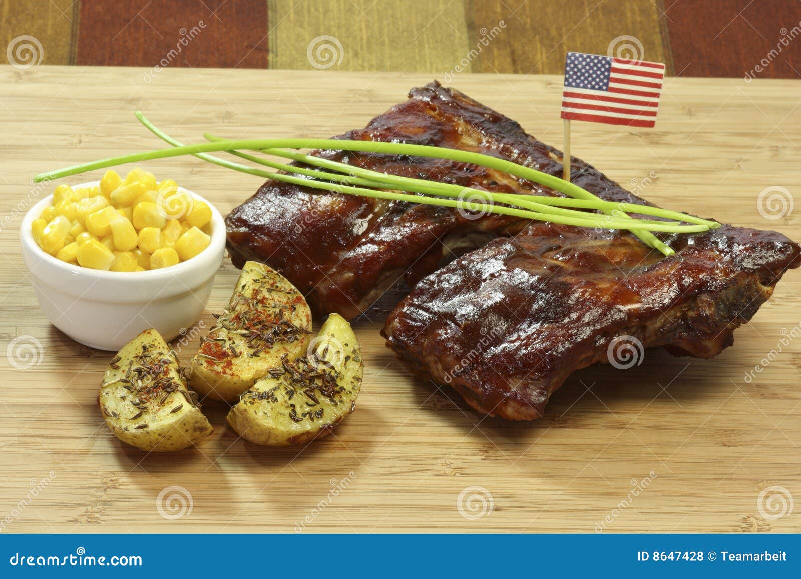 Spare Ribs stock photo. Image of meal, dinner, grilled - 8647428