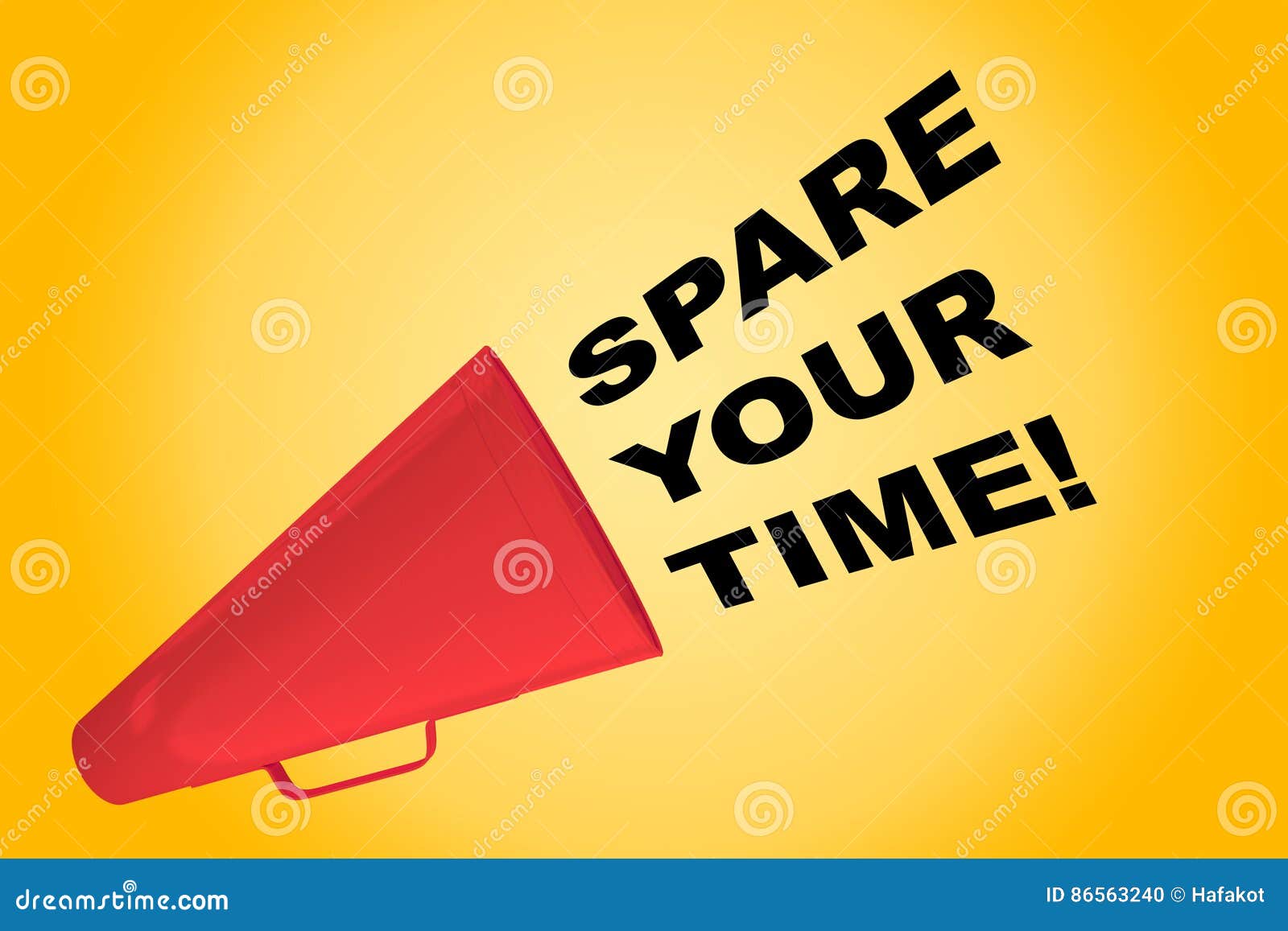 Spare your Time! concept stock illustration. Illustration of cute ...