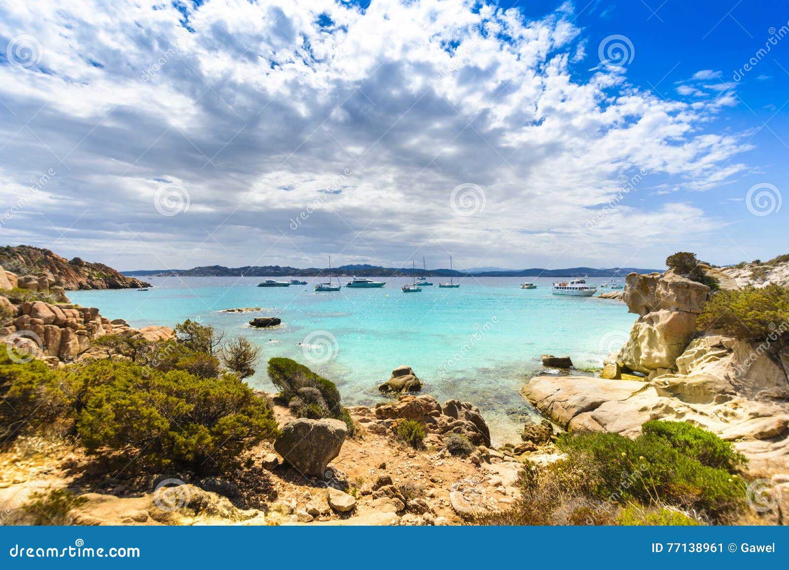 Spargi Island, Archipelago of Maddalena, Sardinia Editorial Photo ...