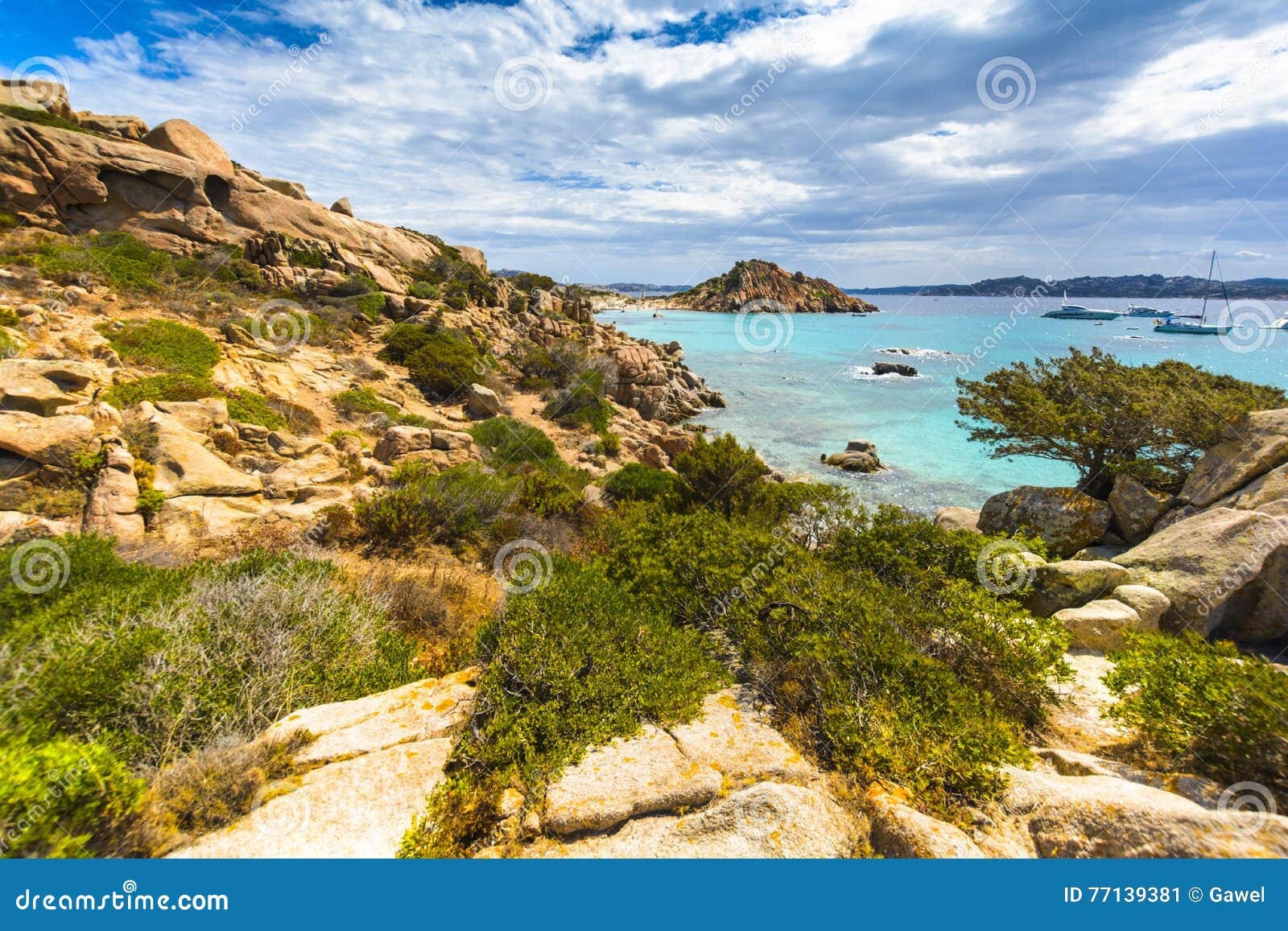 Spargi Island, Archipelago of Maddalena, Sardinia Stock Image - Image ...
