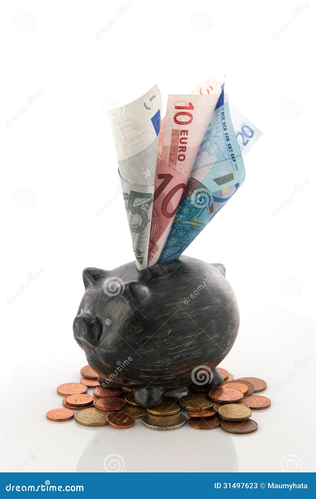 Spargris fotografering för bildbyråer. Bild av död, blidka - 31497623