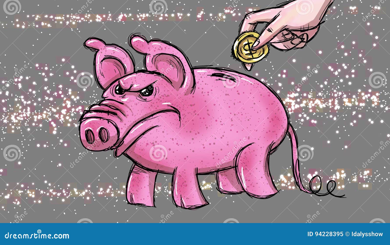 Spargris illustration stock illustrationer. Illustration av betalningar ...