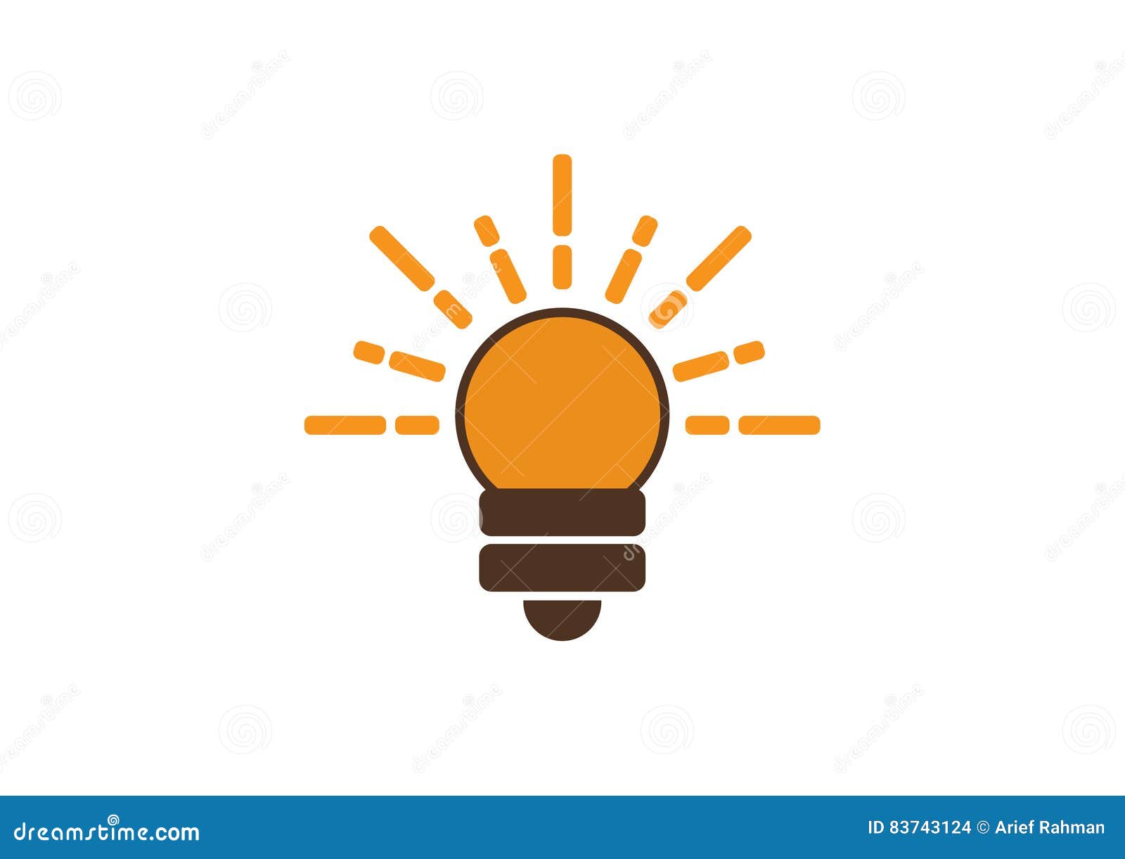 Spark bulb icon stock vector. Illustration of spark, cute - 83743124