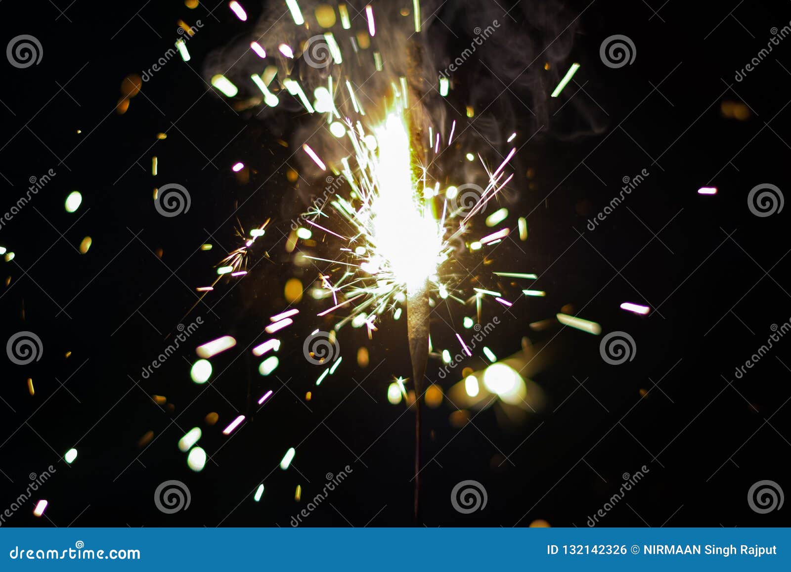 Spark stock photo. Image of firecracker, burning, spark - 132142326