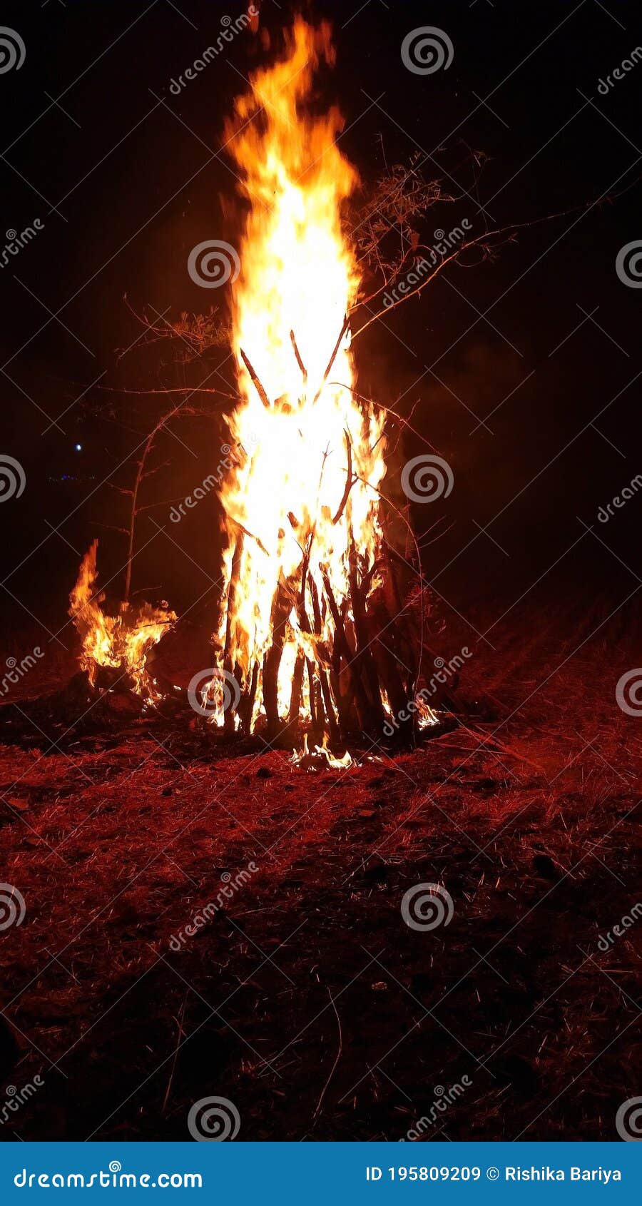 Spark creates fire. stock image. Image of creates, redfire - 195809209