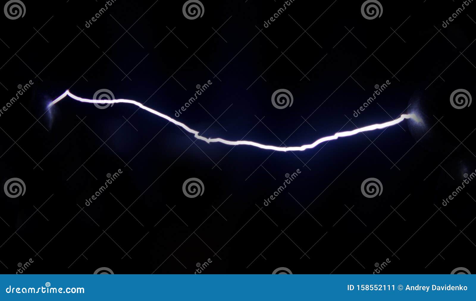 This Spark Discharge Created in the Air. Stock Image - Image of ...