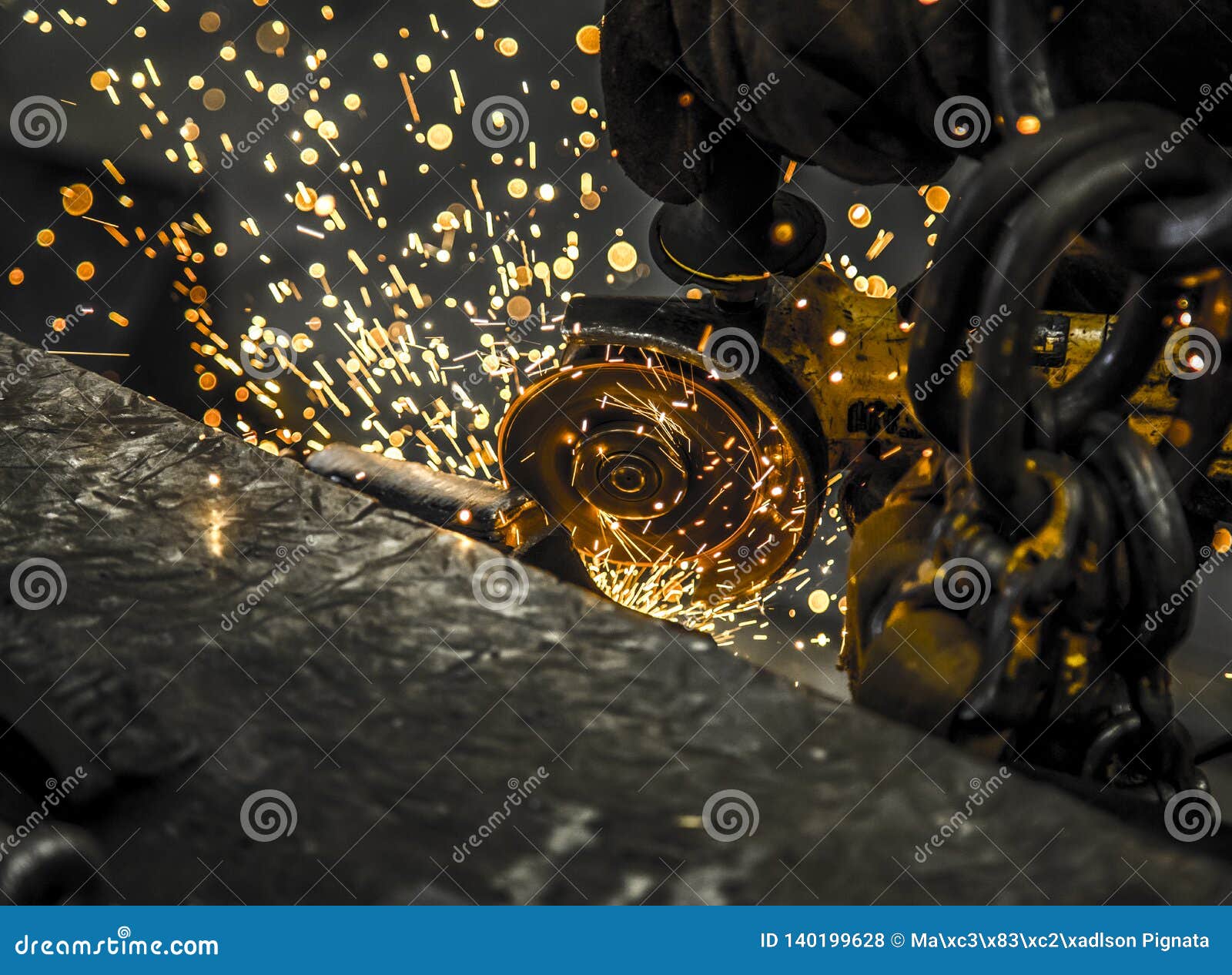 Spark Drill Hand Tool Worker Stock Photo - Image of manual, rotate ...