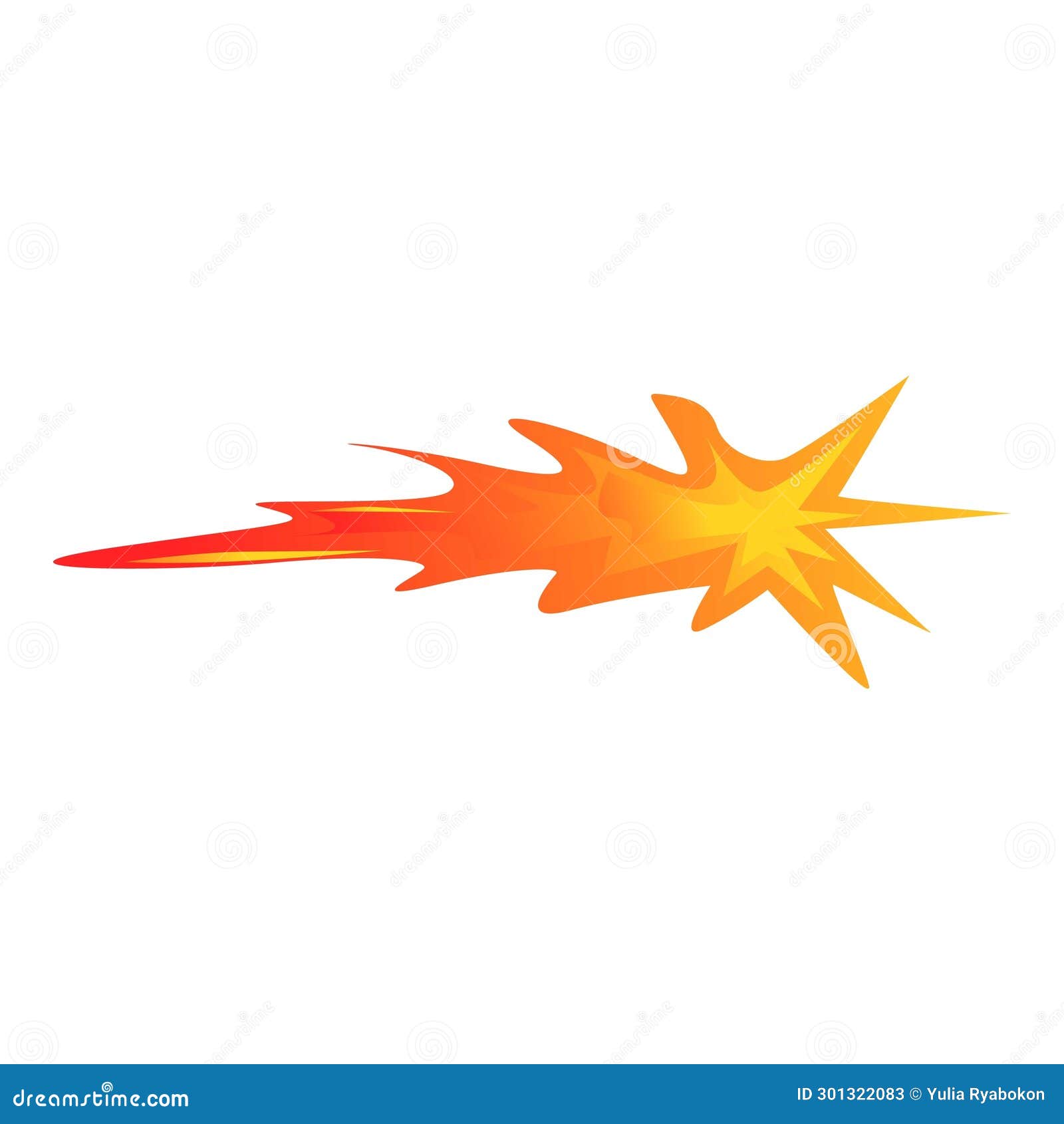 Spark Fire Icon Cartoon Vector. Laser Beam Gun Stock Vector ...