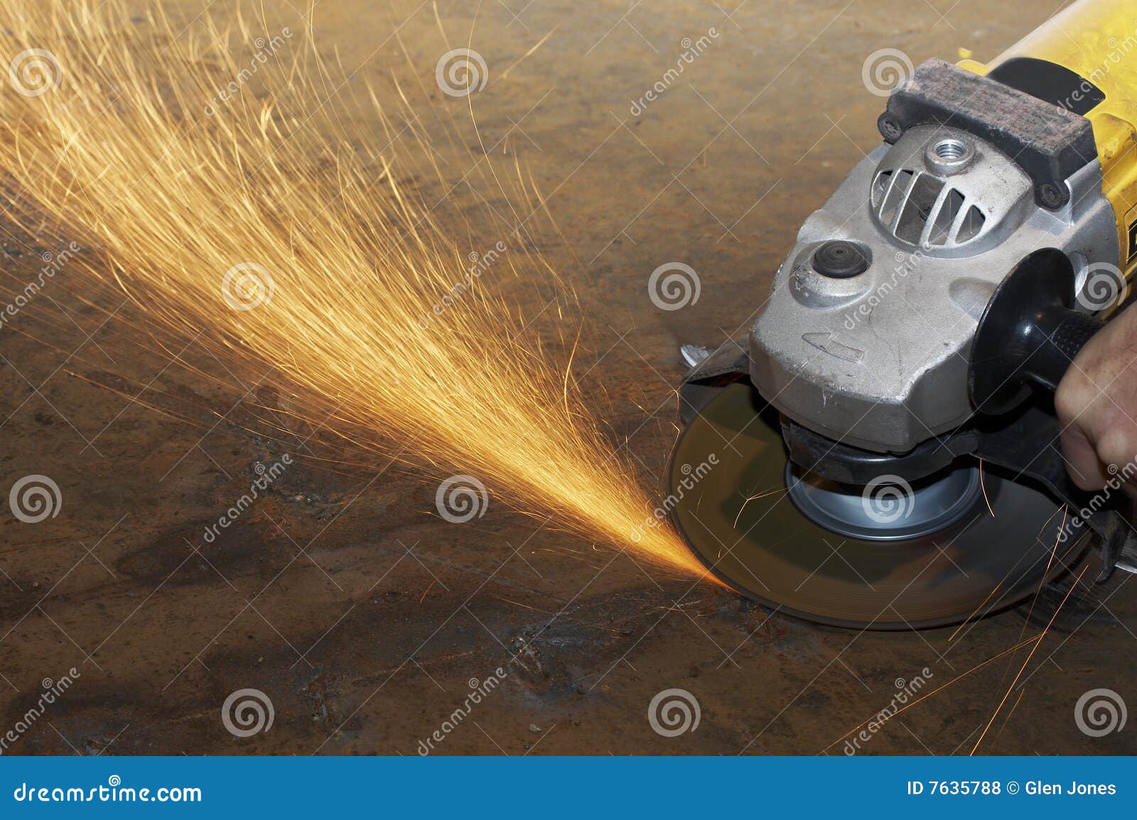Spark grind stock photo. Image of industry, grinder, industrial - 7635788