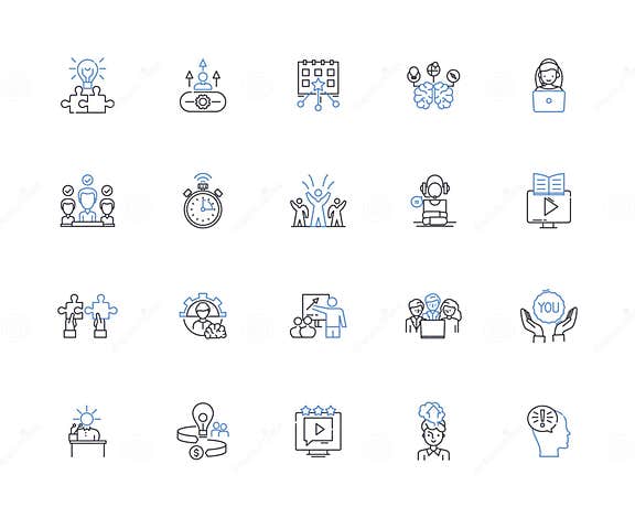 Spark Line Icons Collection Cluster Streaming Data Framework Analytics Ai Machine