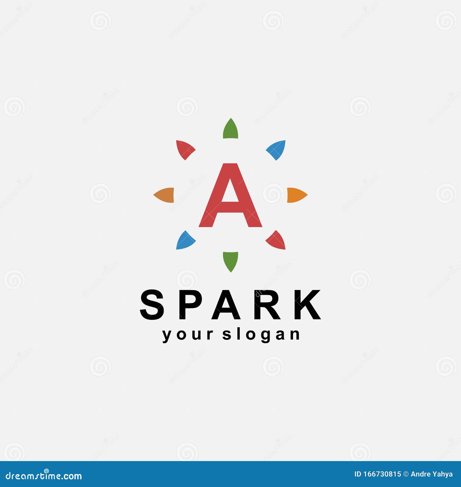 Spark logo template stock illustration. Illustration of yellow - 166730815