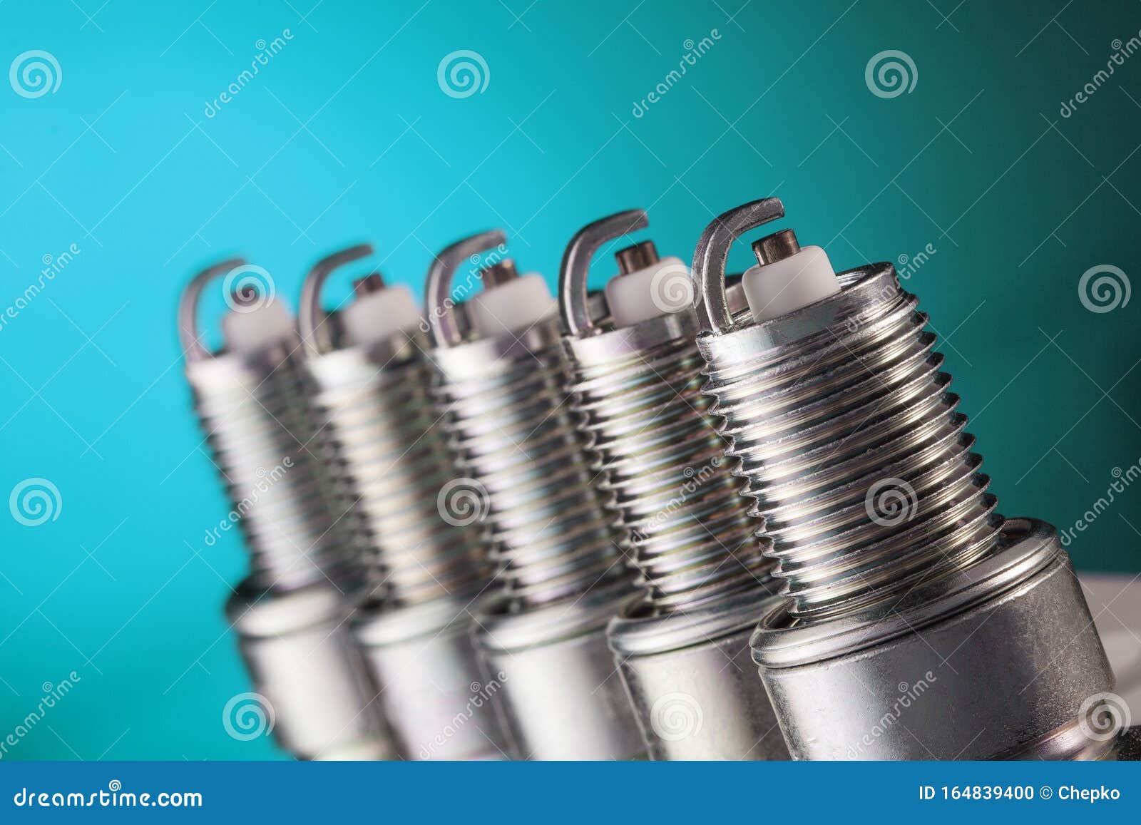 Spark Plug on Blue Background Stock Photo - Image of repair, fuel ...