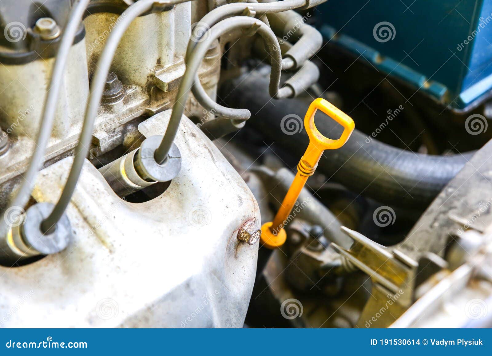 Spark Plug in the Car Engine. Inner Details of Machine Stock Photo ...