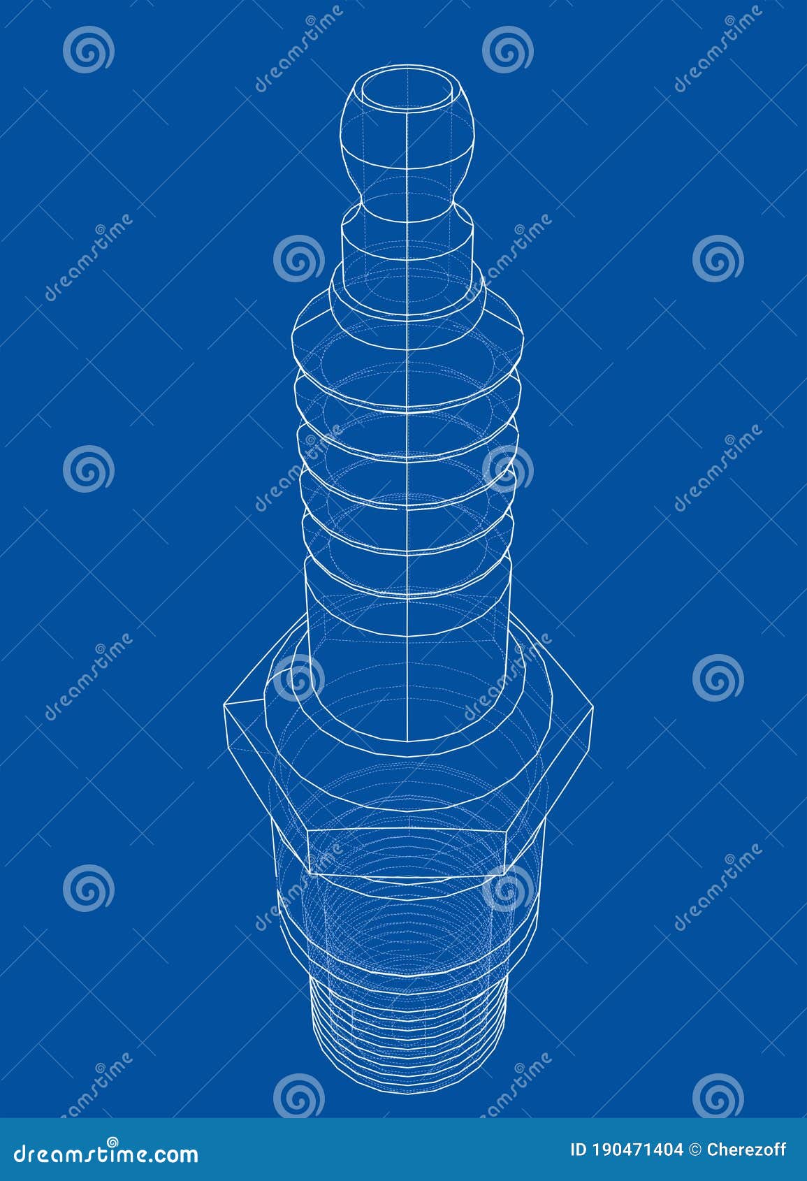 Spark plug concept stock illustration. Illustration of repair - 190471404