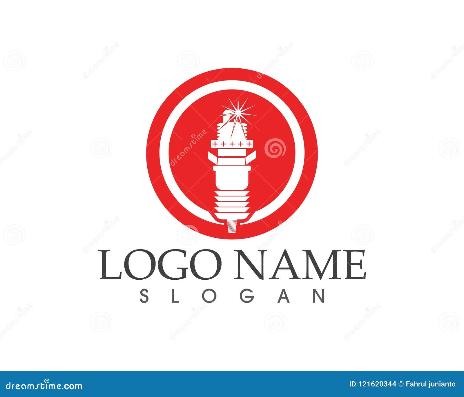 Spark Plug Icon Logo Vector Illustration Stock Vector - Illustration of ...