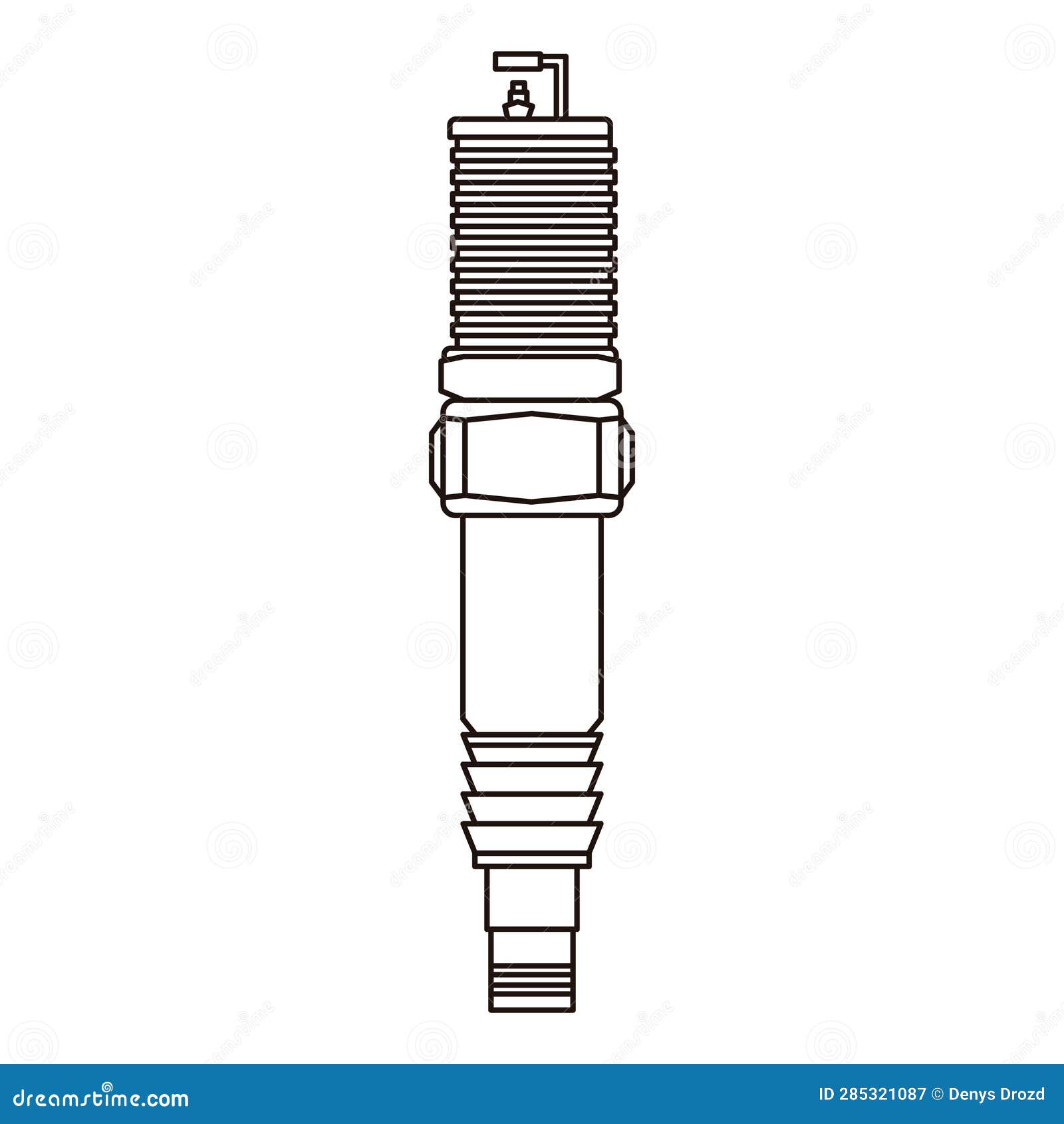 Spark Plug Icon Vector. Sparking Plug Illustration Sign. Ignition ...