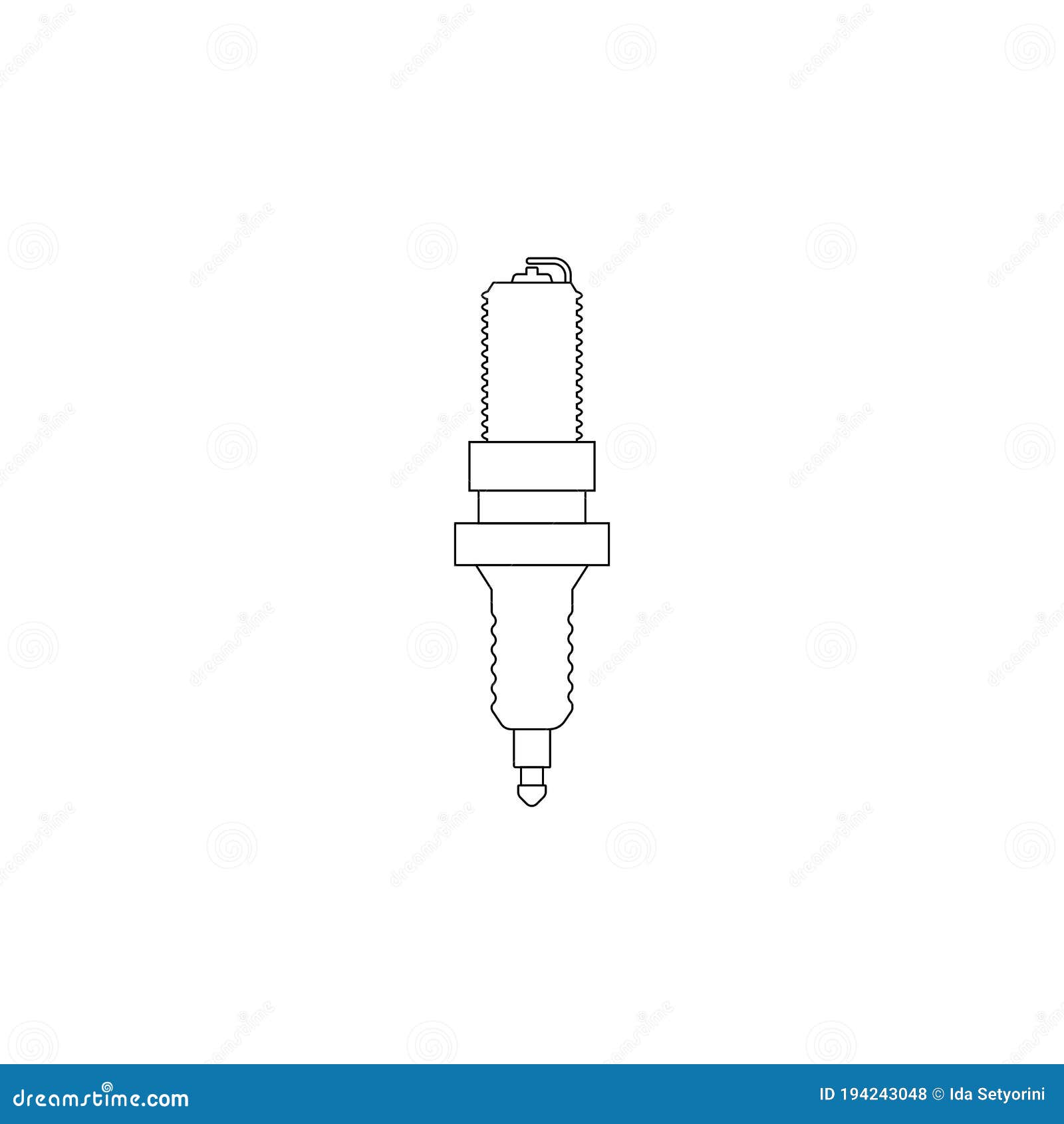Spark plug logo stock vector. Illustration of logo, spade - 194243048