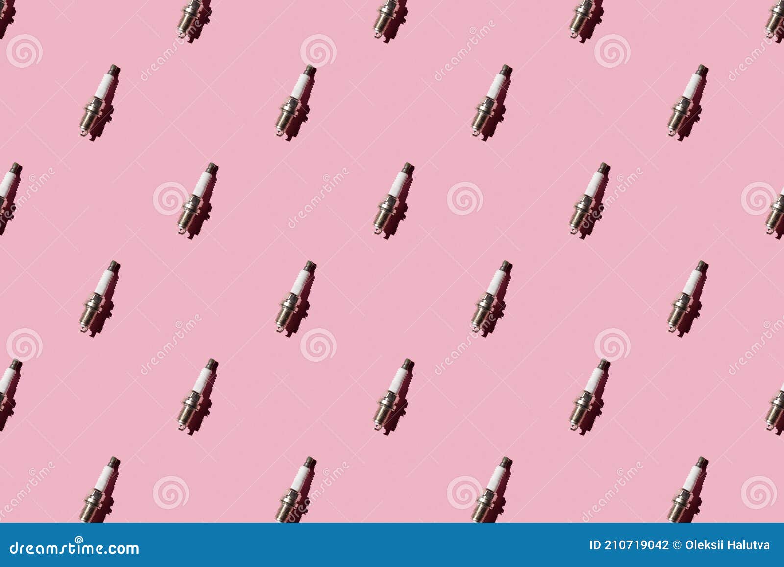 Spark Plug Pattern on a Pink Background Stock Photo - Image of plug ...