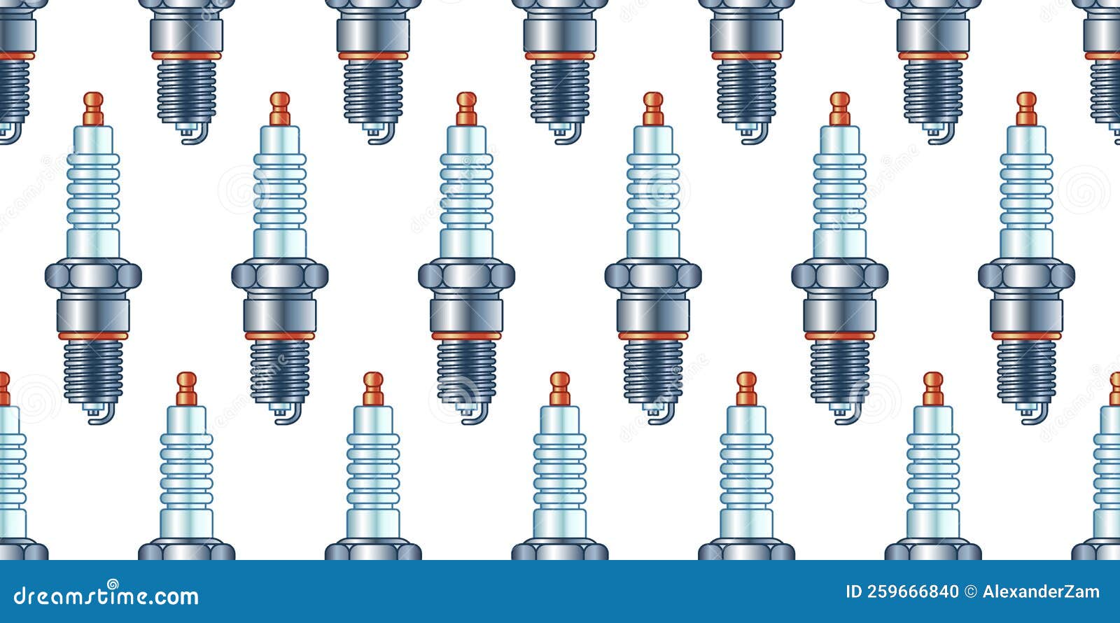 Spark plug pattern stock vector. Illustration of transportation - 259666840