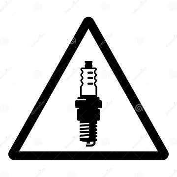 Spark Plug Symbol Sign,Vector Illustration, Isolate on White Background ...