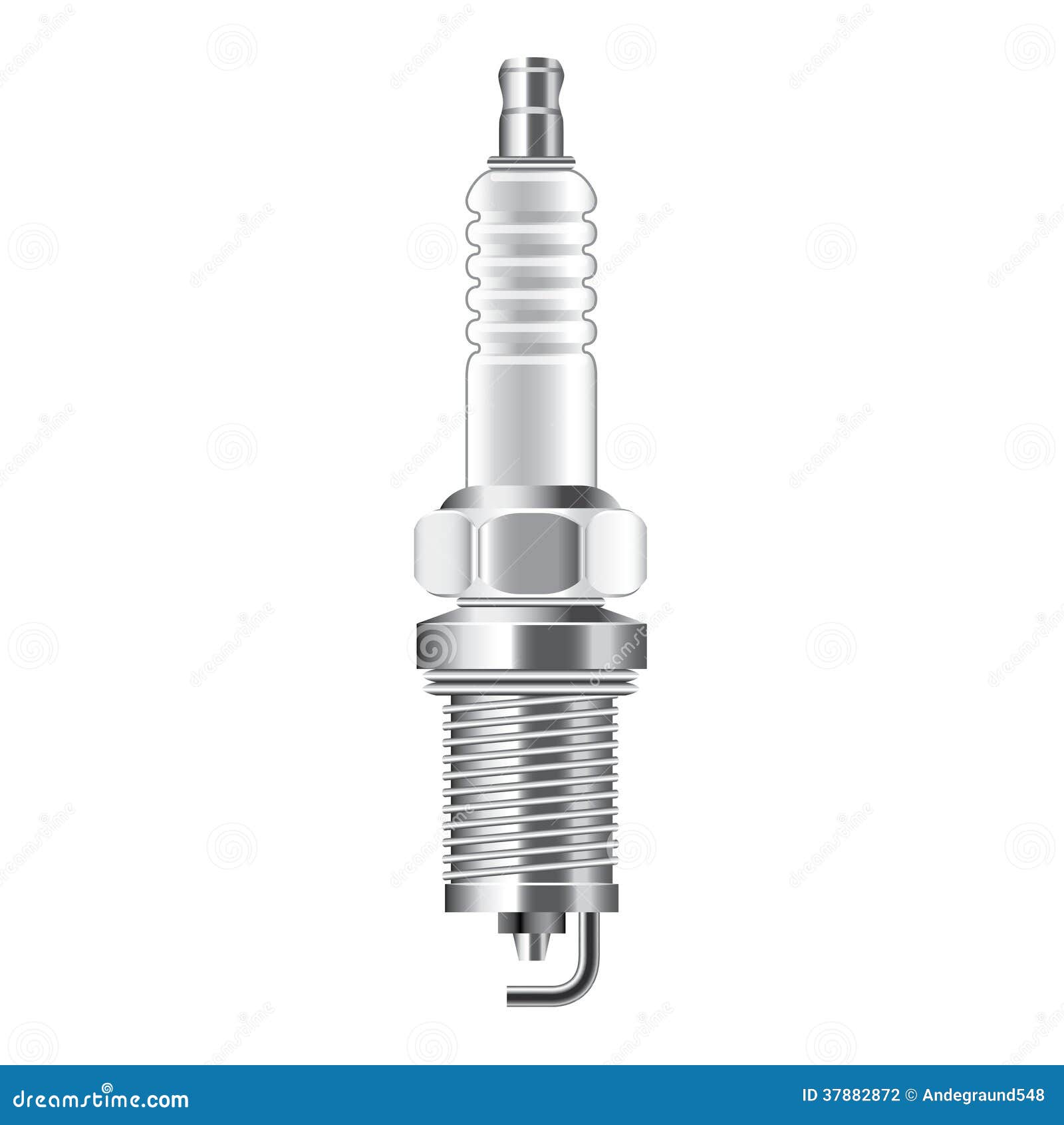 Spark Plug Vector Illustration Stock Vector - Illustration of icon ...