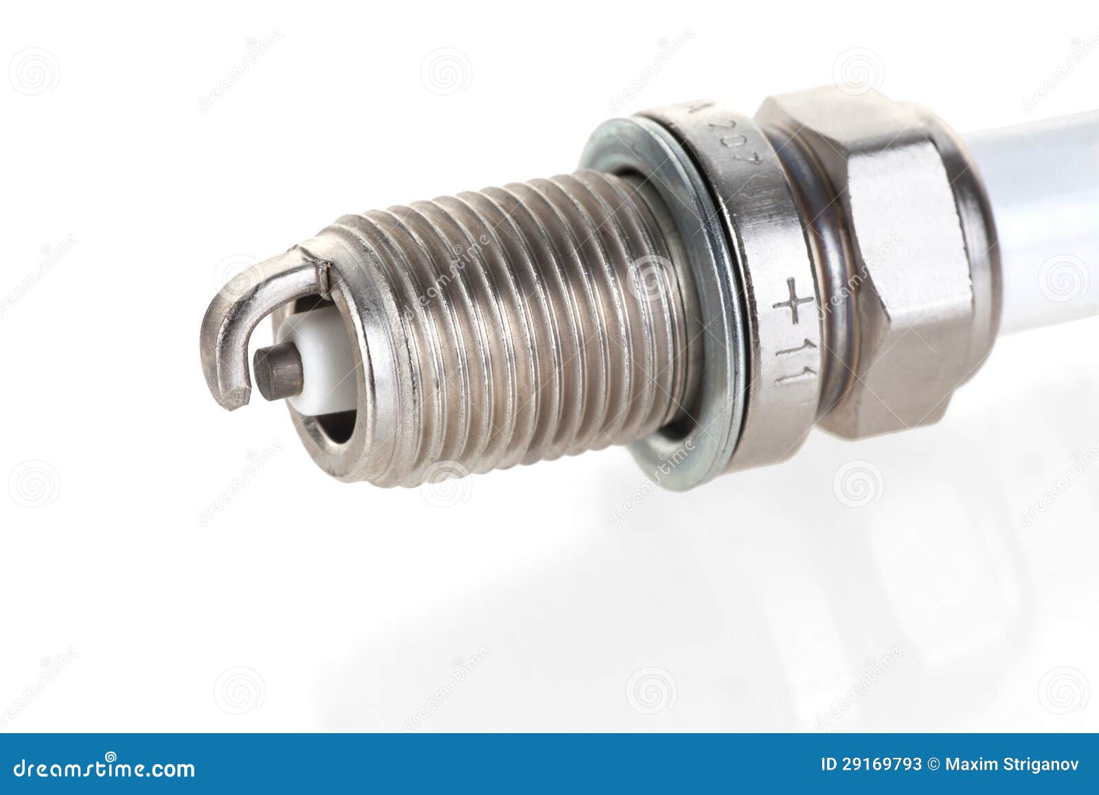 Spark Plug on a White Background Stock Image - Image of plug, spark ...