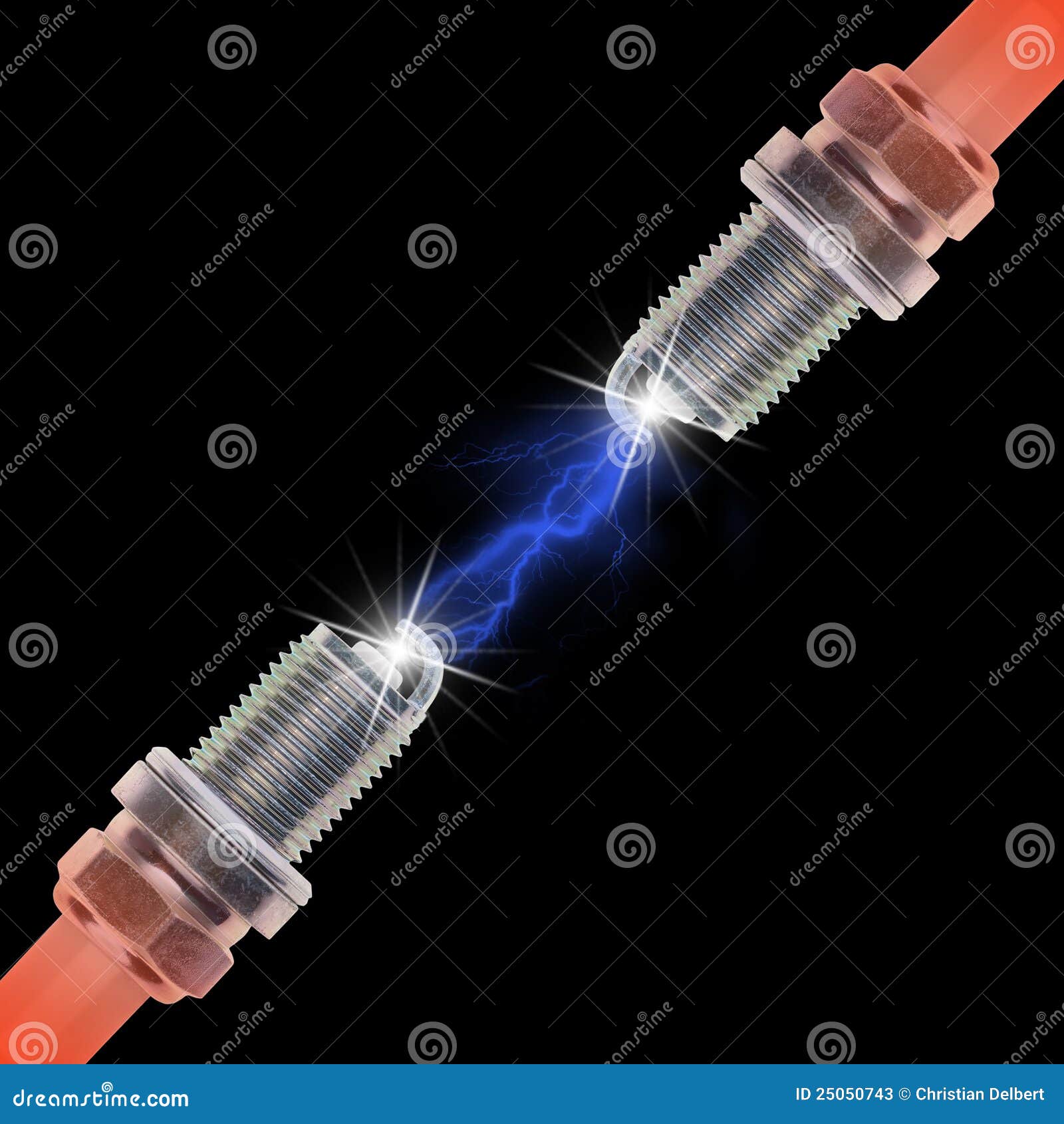 Spark plugs stock image. Image of auto, motor, electric - 25050743