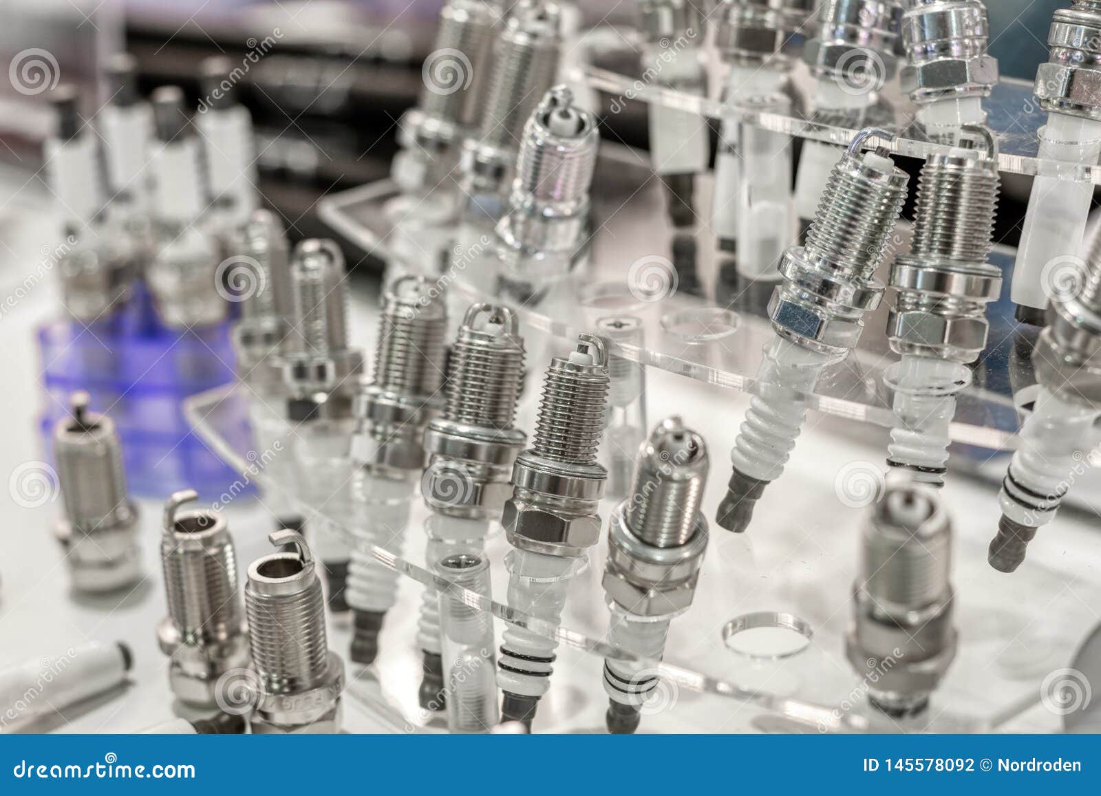 Spark Plugs for Car Engines. Stock Photo - Image of equipment, chrome ...