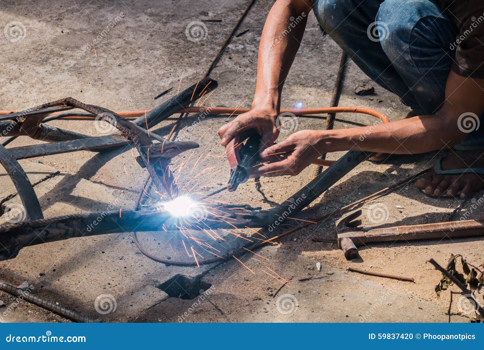 The Spark stock photo. Image of helmet, spark, protection - 59837420