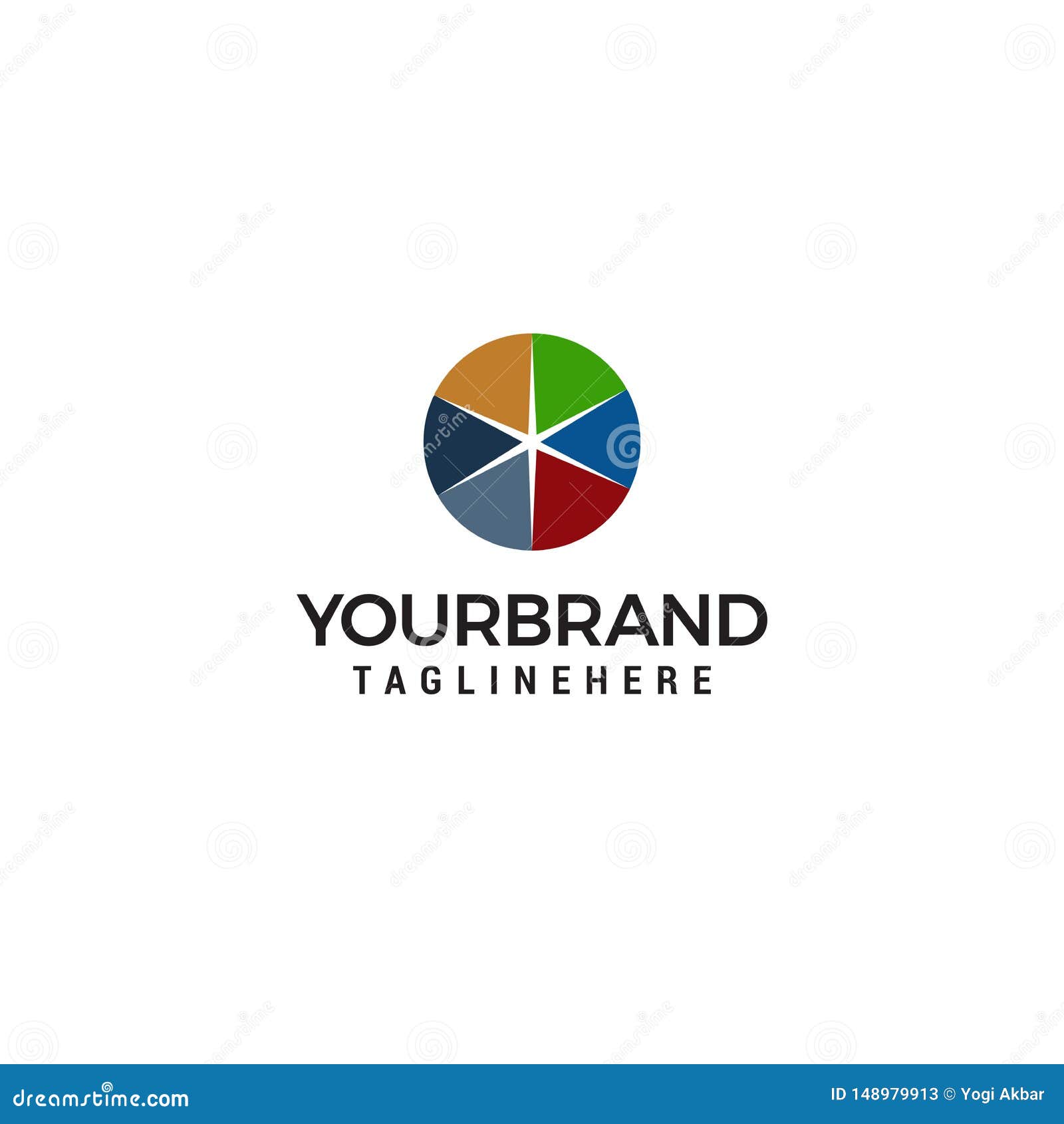 Spark Star Colorful Logo Design Concept Template Stock Vector ...