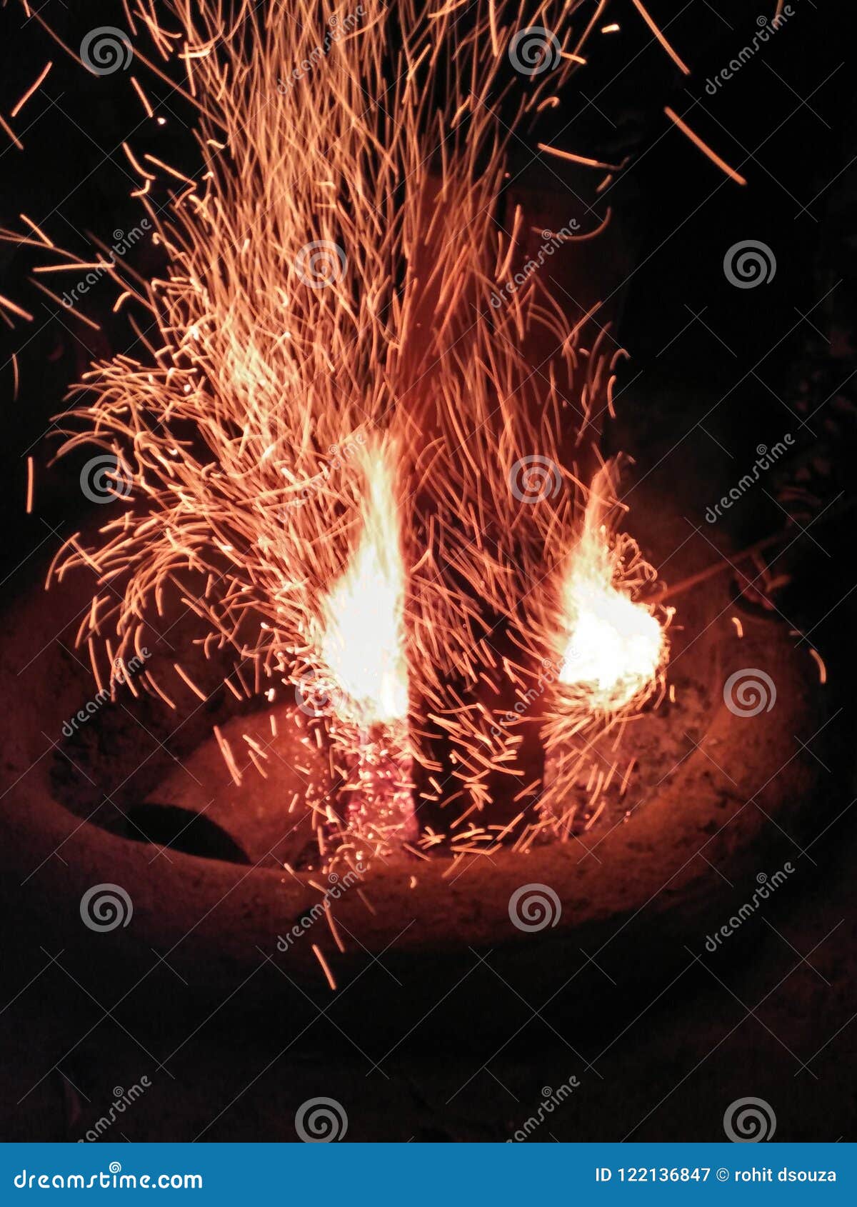 Spark stock image. Image of night, spark, light, bright - 122136847