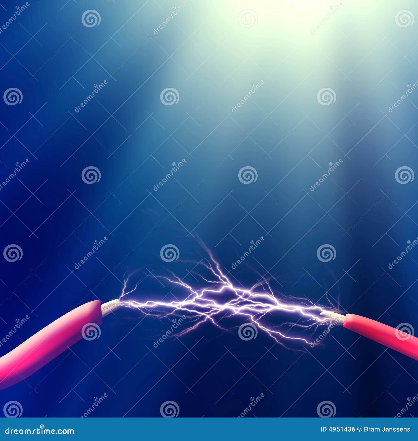 Spark between two wires stock illustration. Illustration of electrical ...