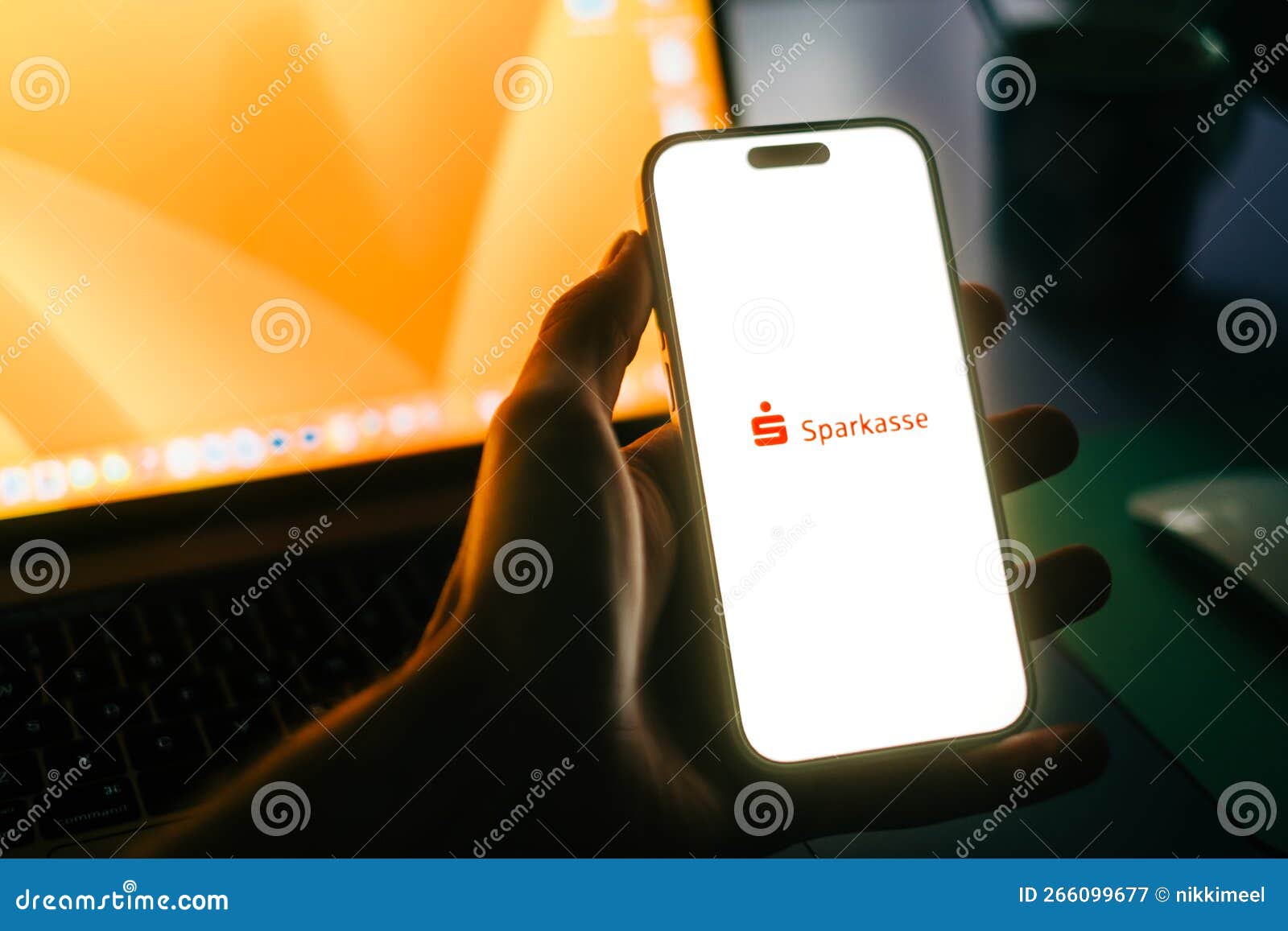 Sparkasse App Logo, Man Using Online Banking Editorial Photography ...