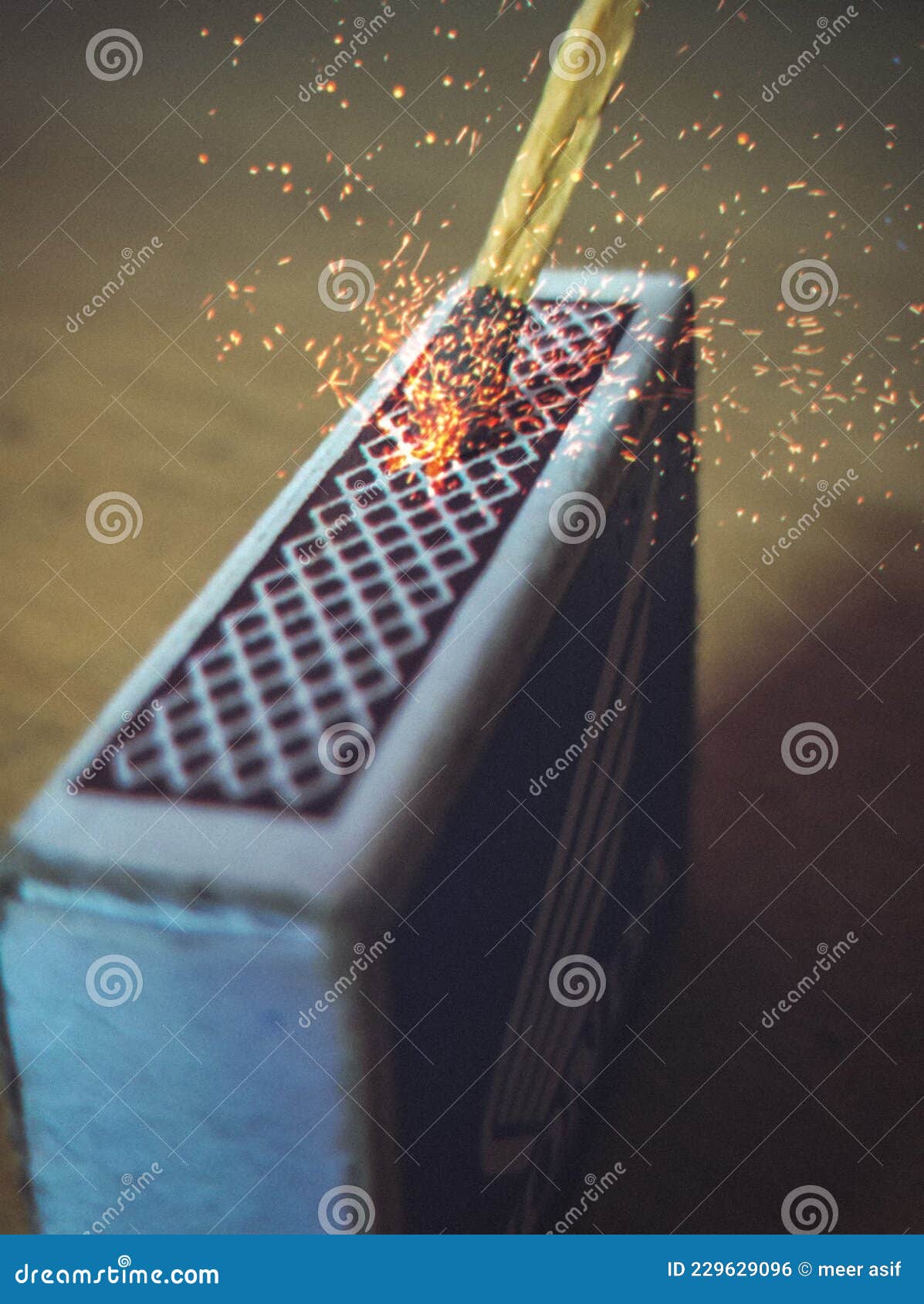 Sparking match stick stock photo. Image of wall, poster - 229629096