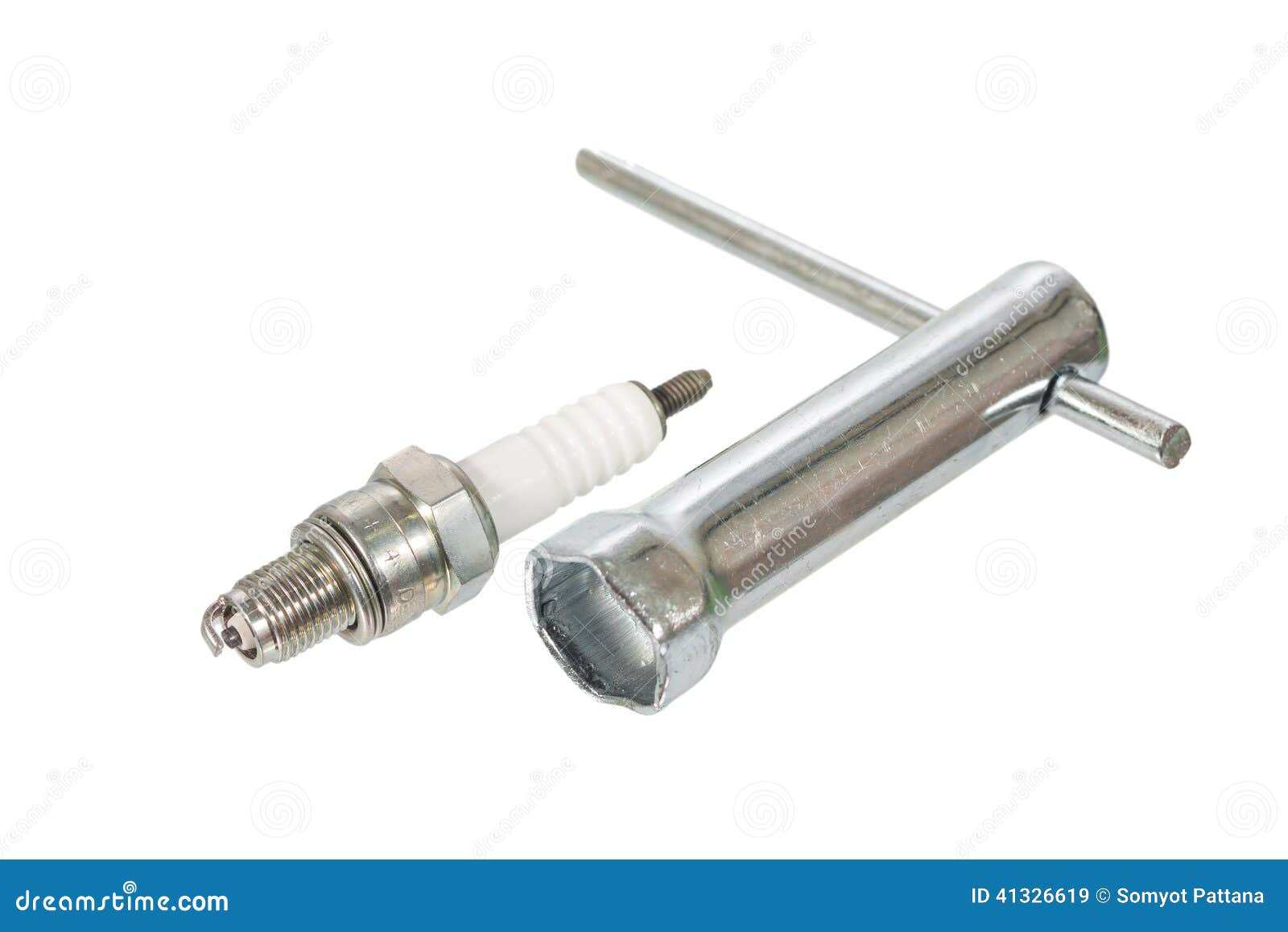 Sparking plug and remover stock image. Image of repair - 41326619