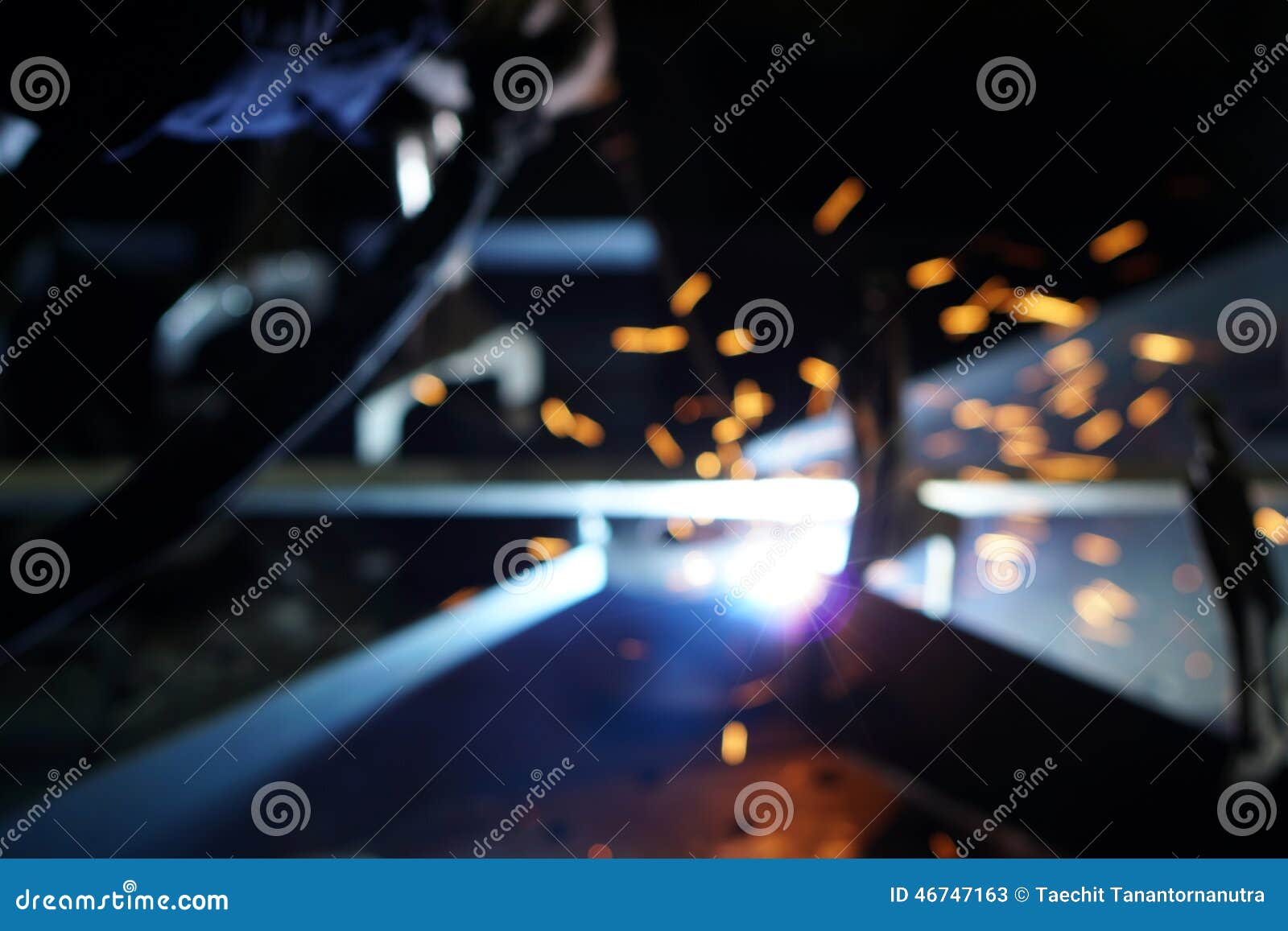 Sparking from Welding Process in Blurly Motion 2 Stock Image - Image of ...