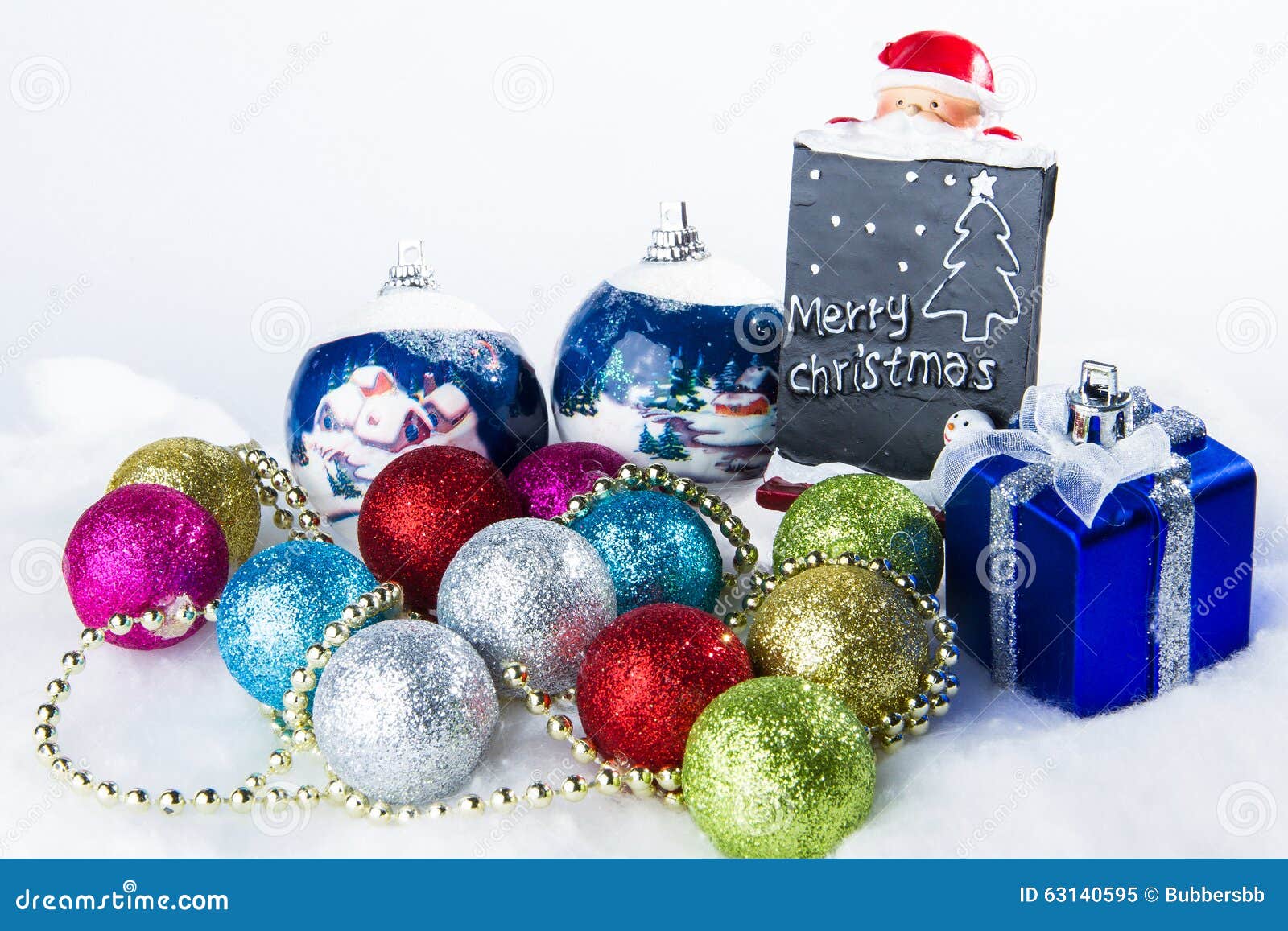 Sparkle Ball Decorations for a Christmas Day Stock Image - Image of ...