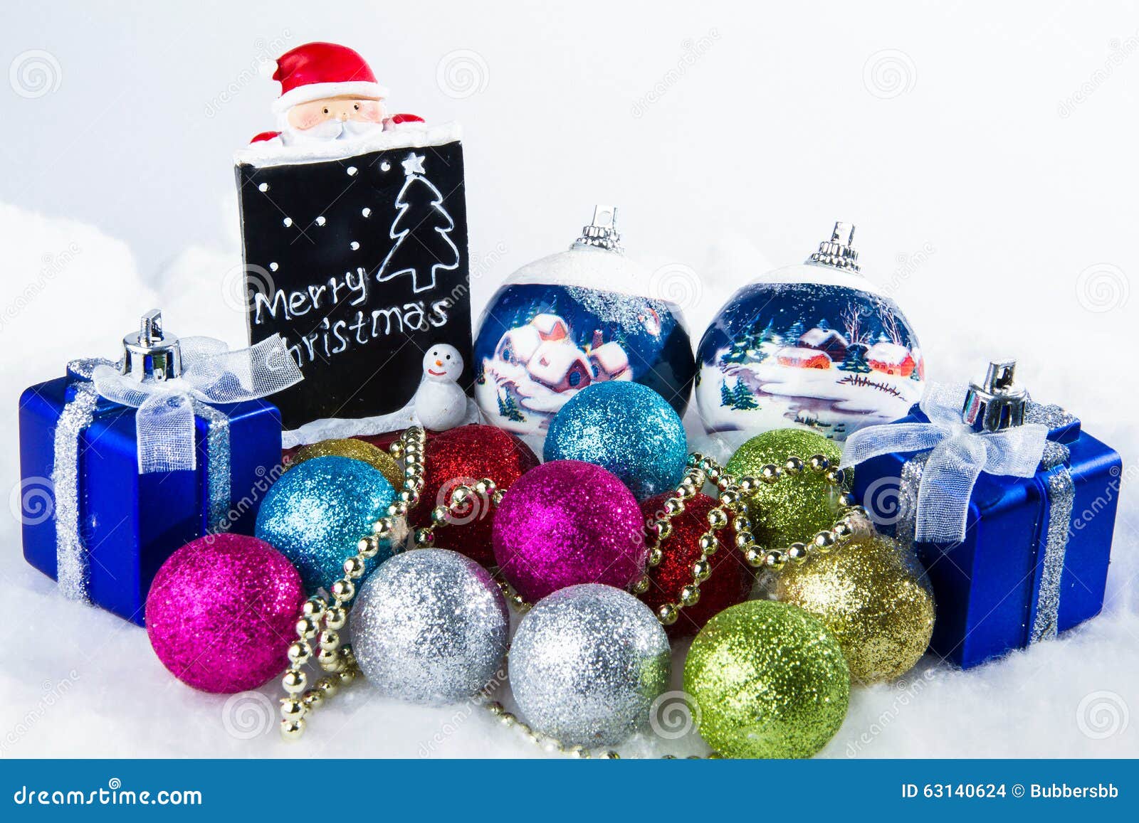 Sparkle Ball Decorations for a Christmas Day Stock Photo - Image of ...