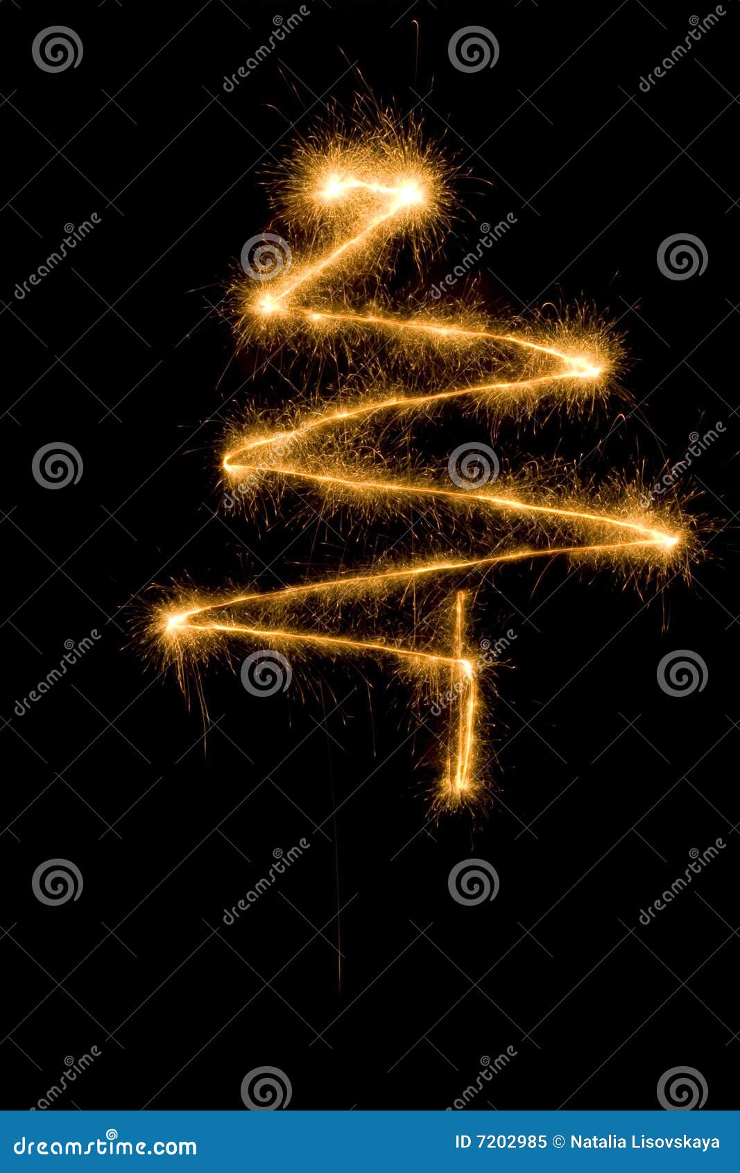 Sparkle chistmas tree stock image. Image of light, fire - 7202985