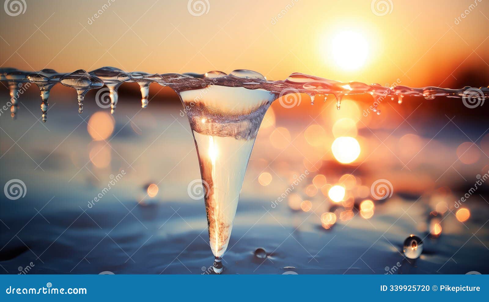Sparkle drip water stock illustration. Illustration of seasonal - 339925720