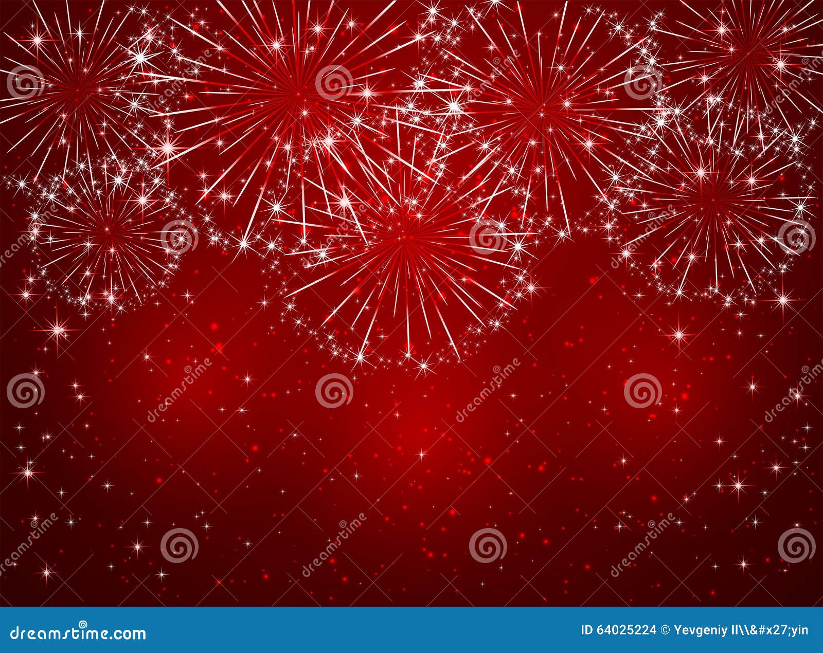 Sparkle Firework on Red Background Stock Vector - Illustration of ...