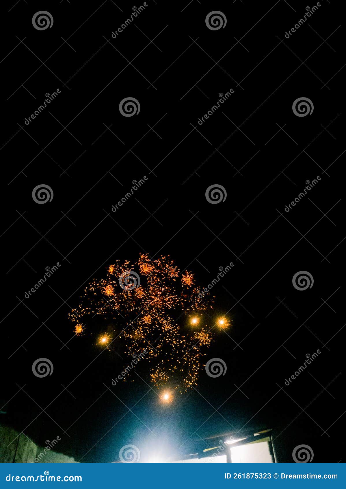 Sparkle Fireworks in the Night Stock Image - Image of design ...