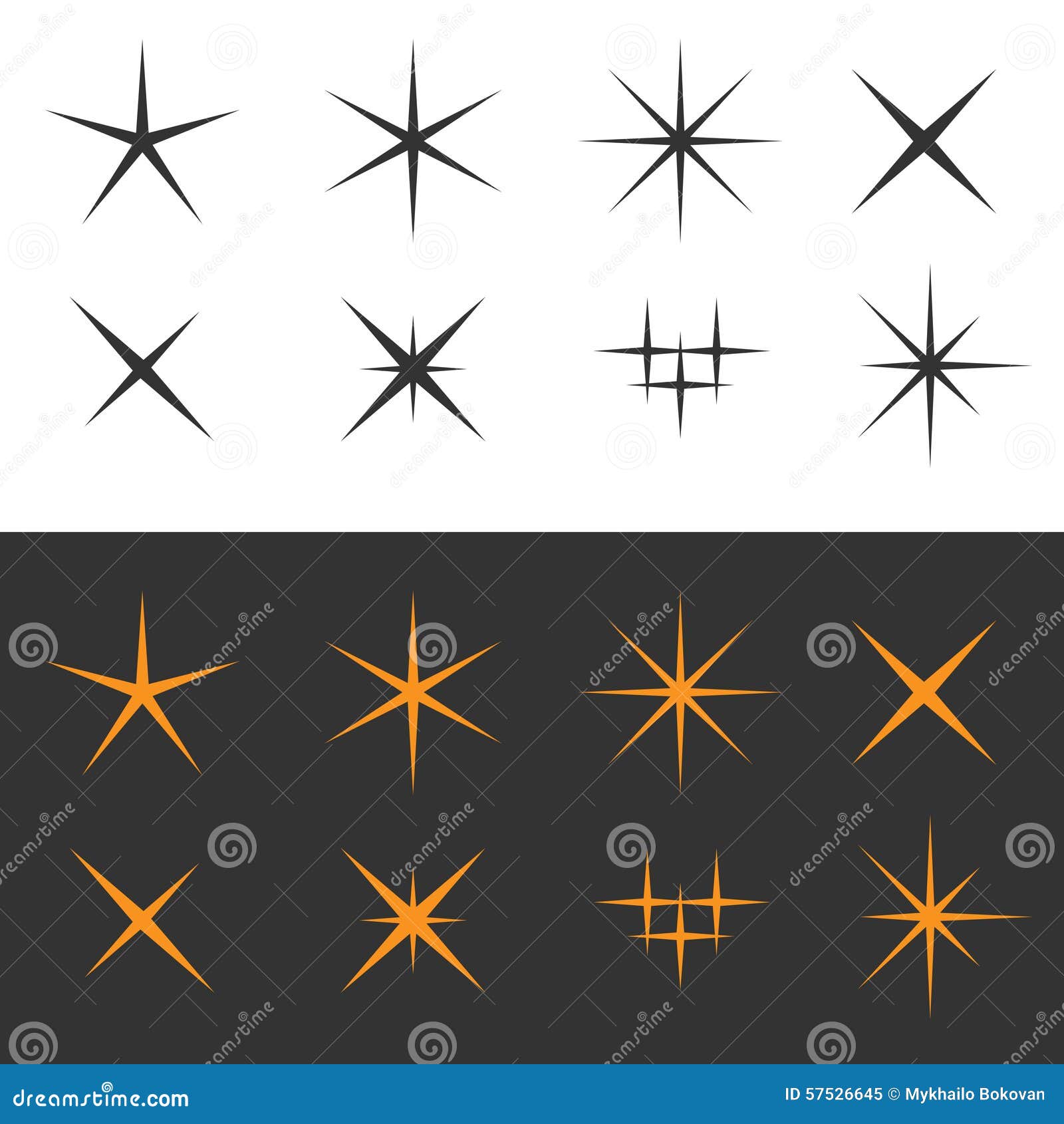 Sparkle icons stock vector. Illustration of brilliant - 57526645
