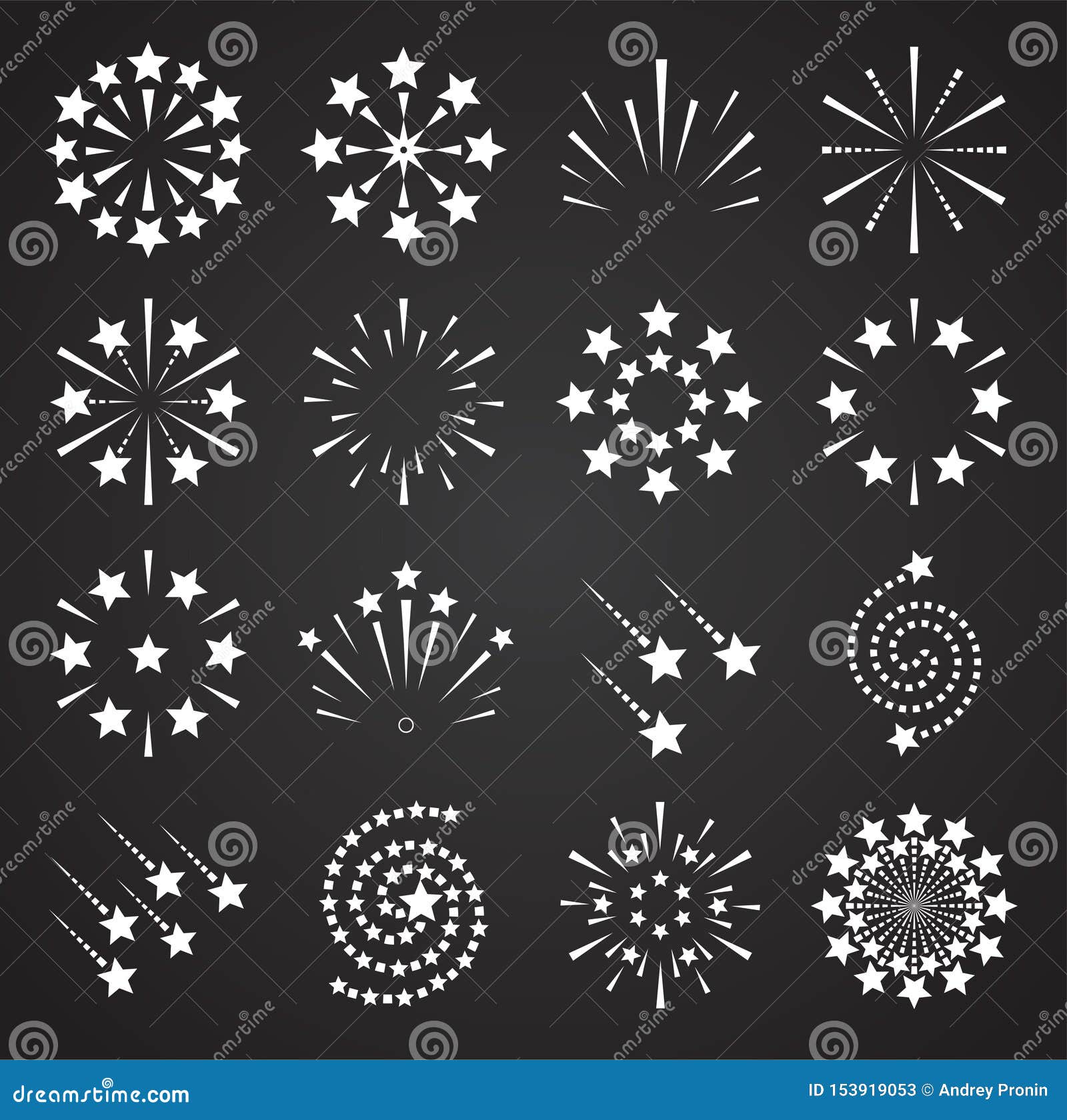 Sparkle Icons Set on Background for Graphic and Web Design. Simple ...