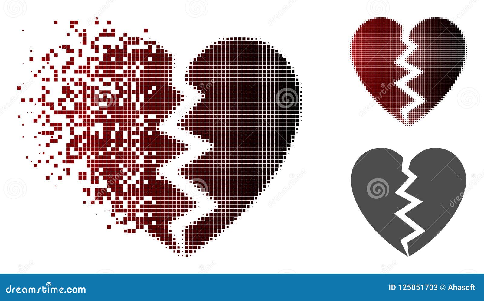 Sparkle Pixel Halftone Broken Heart Icon Stock Vector - Illustration of ... Sparkle Pixel Halftone Broken Heart Icon Stock Vector - Illustration of ...