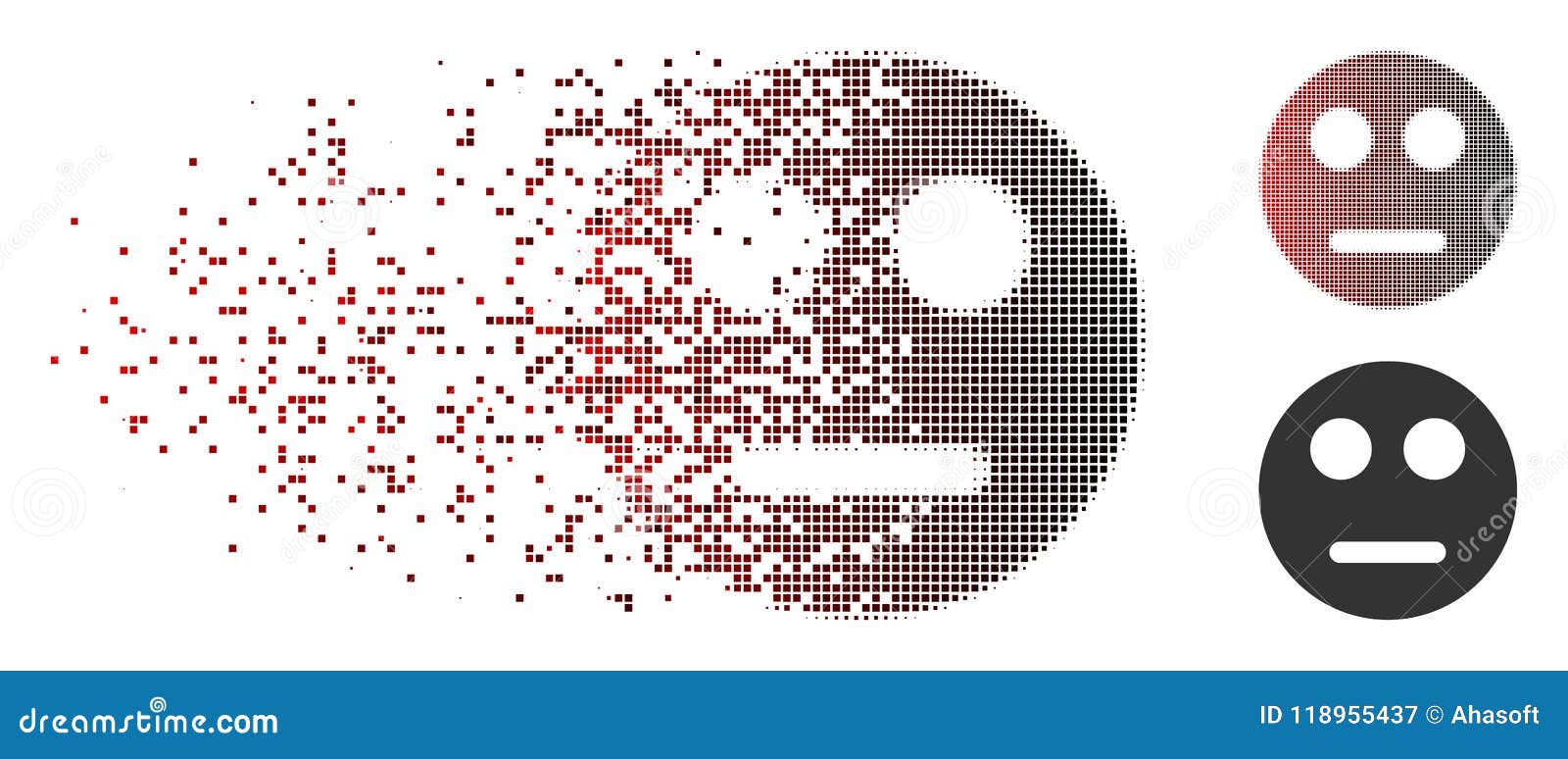 Smiley Rectangular Smiling In A Tie Of Two Colors Vector Illustration ...