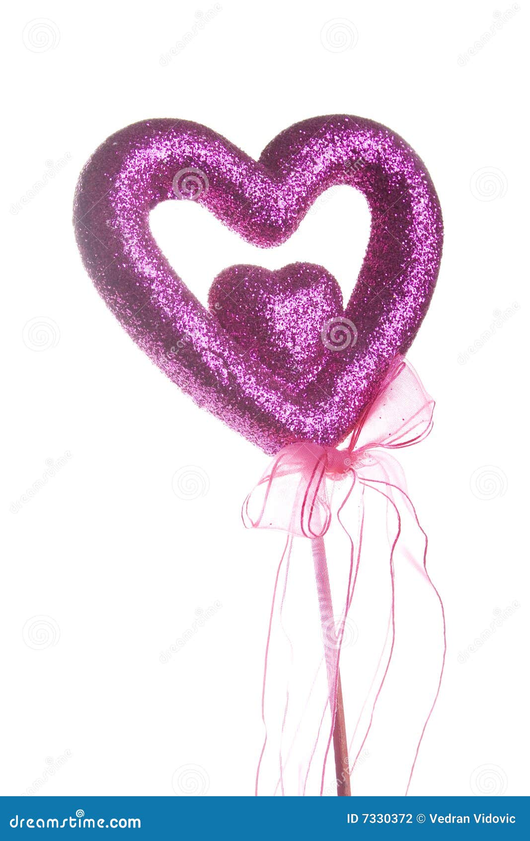 Sparkle purple love heart. stock photo. Image of spark - 7330372