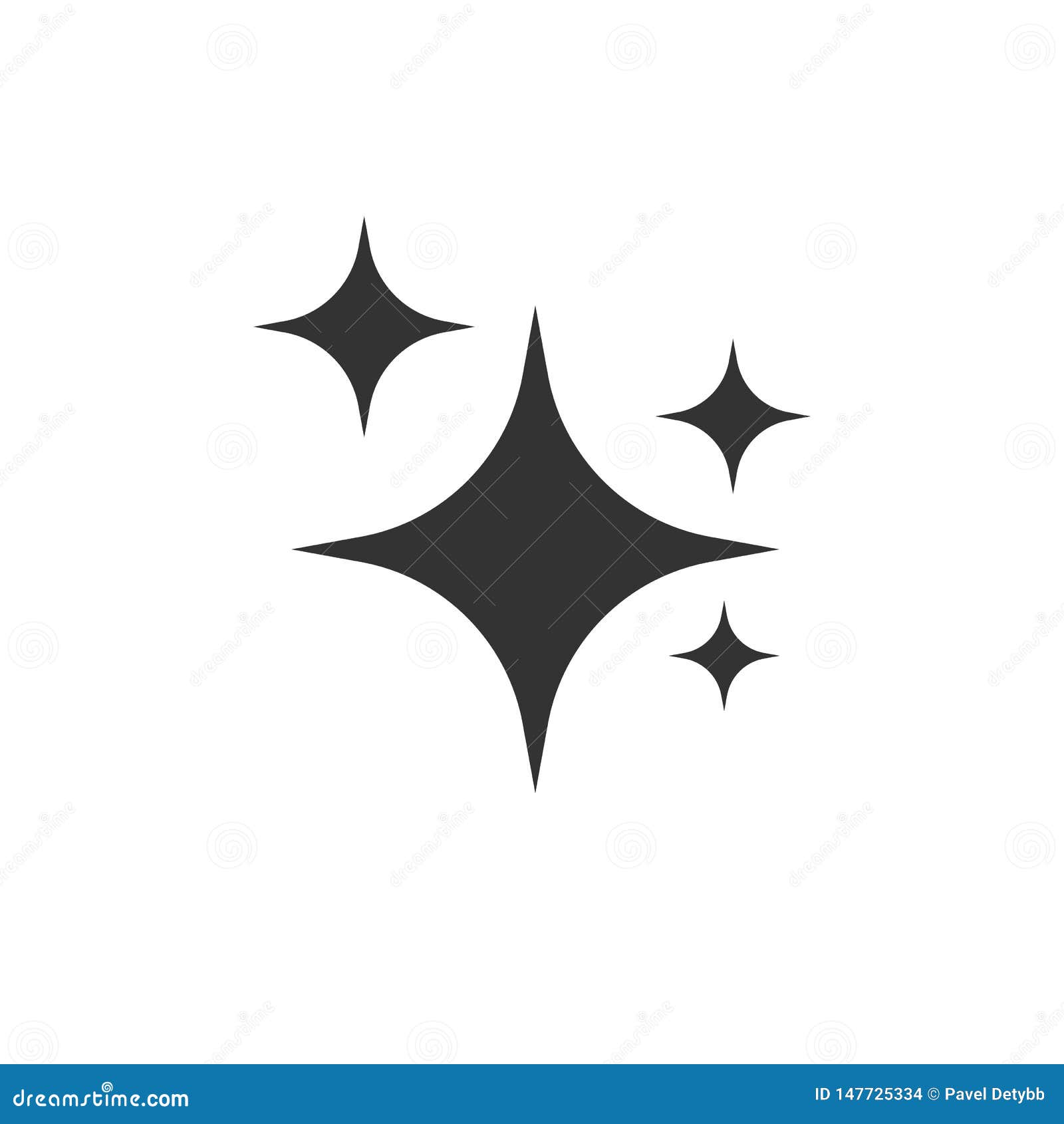 Sparkle Star Icon, Star Sparkle Vectors, Shining Sparkle Icon, Blink ...